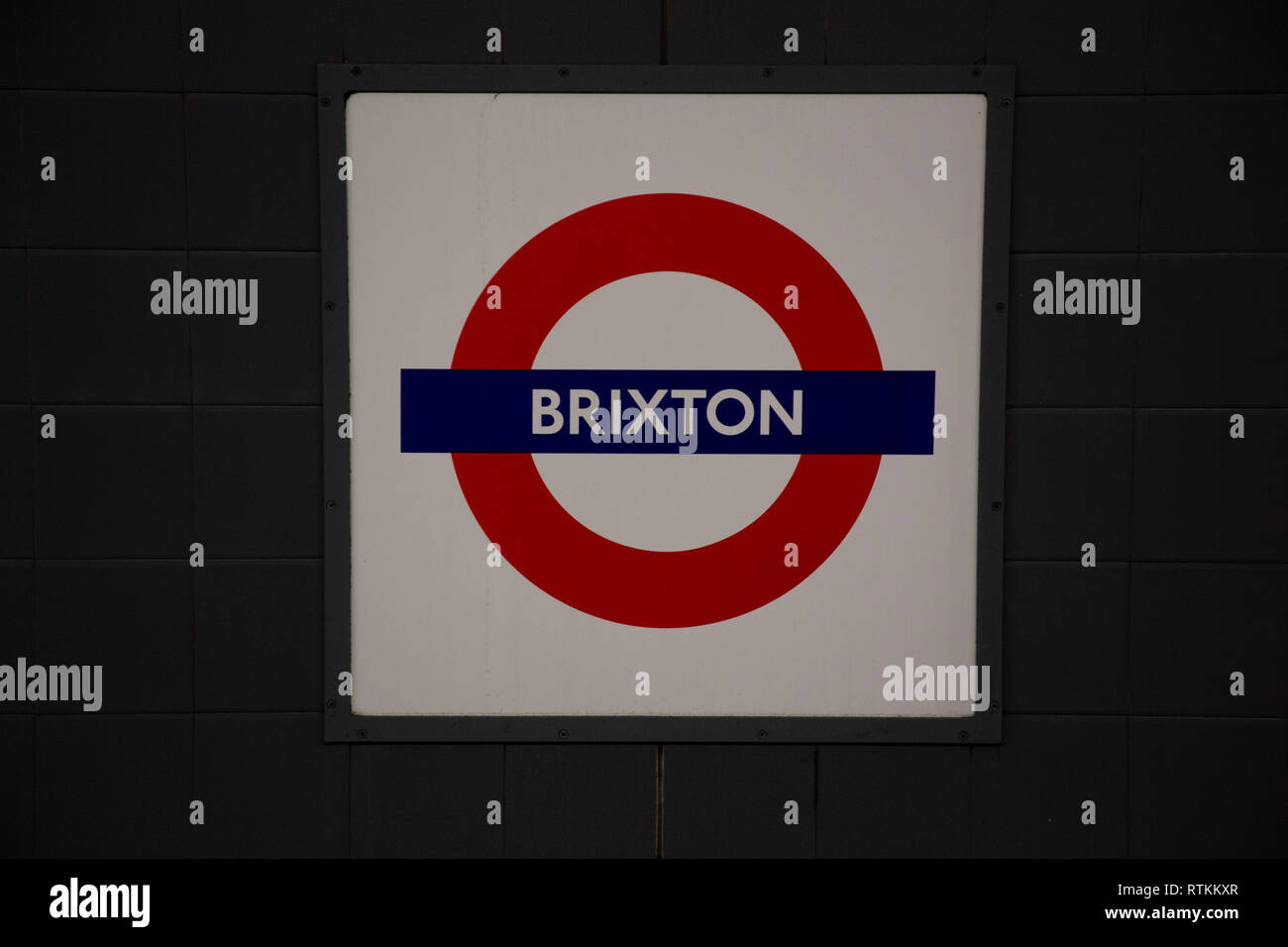 Brixton tube sign hi-res stock photography and images - Alamy