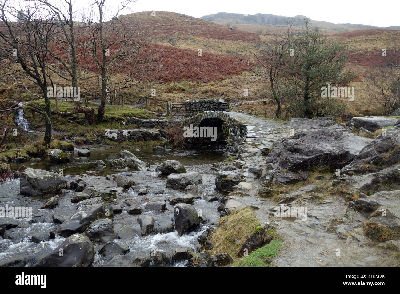 High Sweden Bridge over Scandale Beck on Route to the Wainwright Red ...