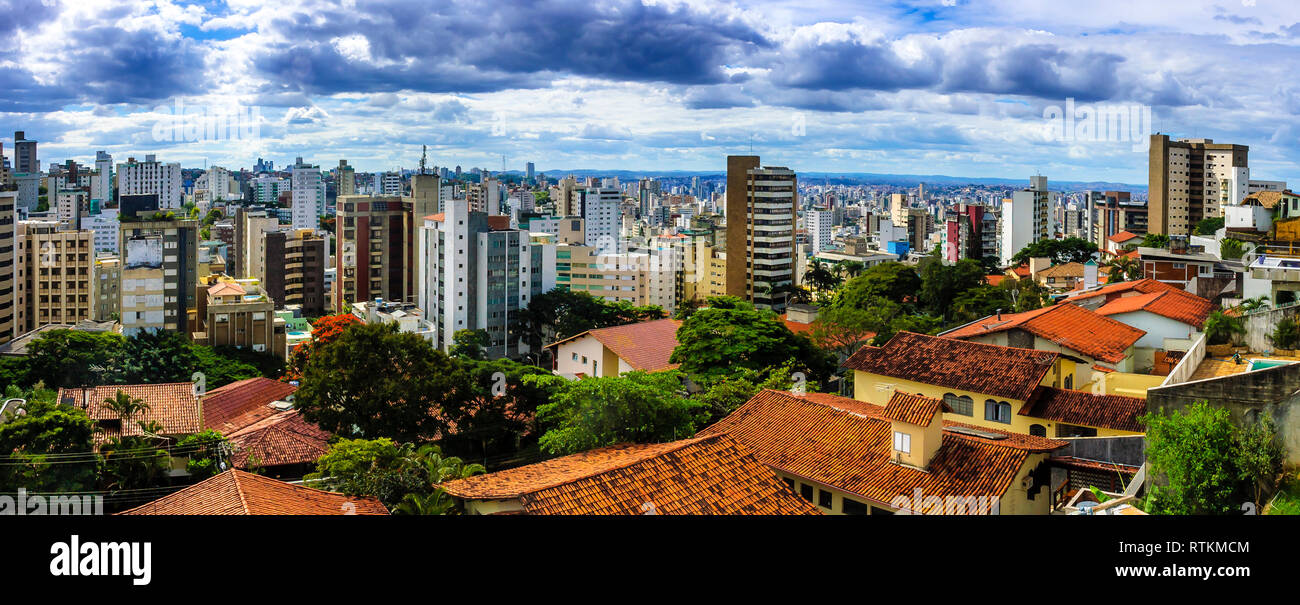 Brazil journey. The beauty of urban aerial landscape view. Belo ...
