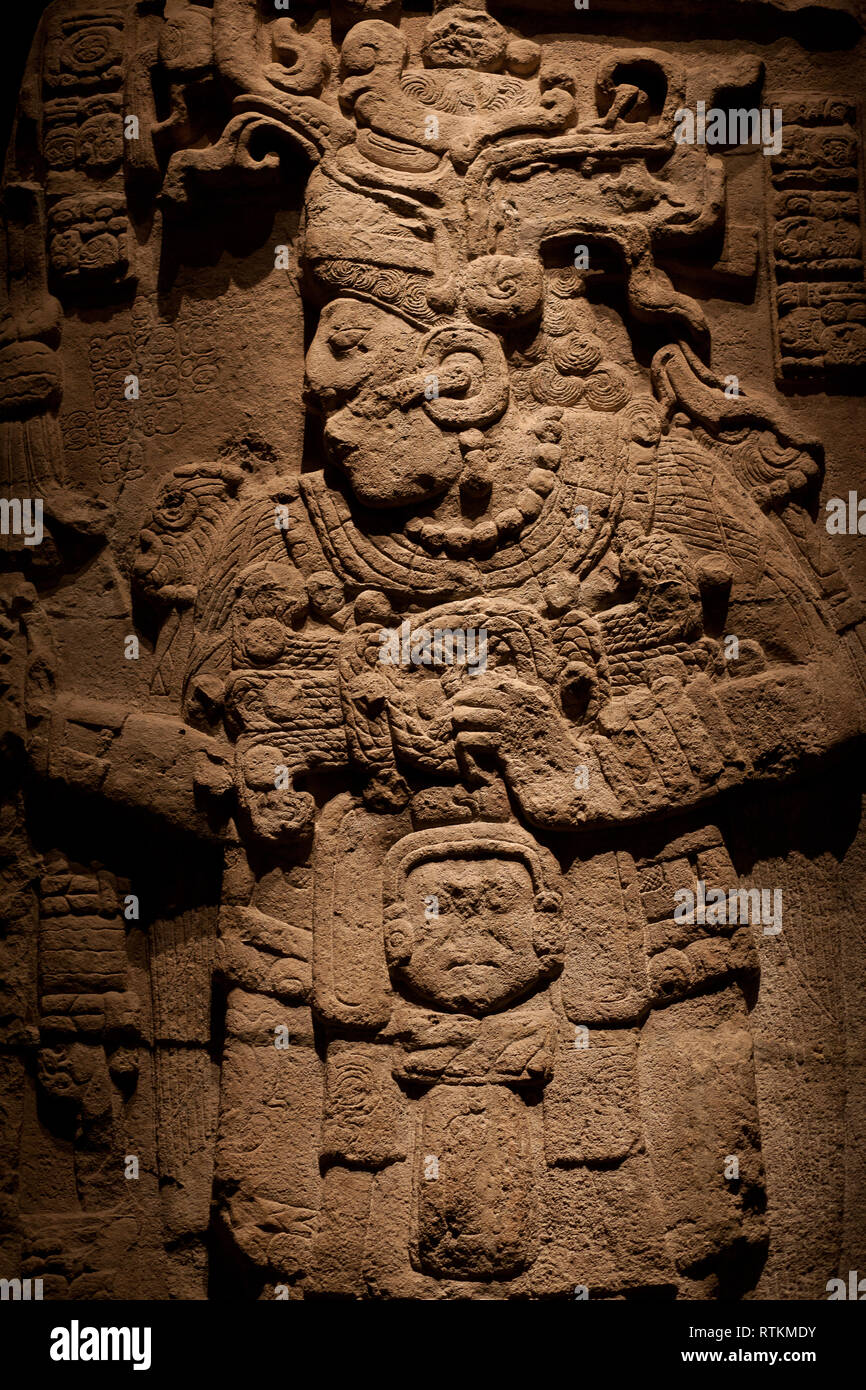 Mayan artefacts on display National Museum of Anthropology, Mexico City ...