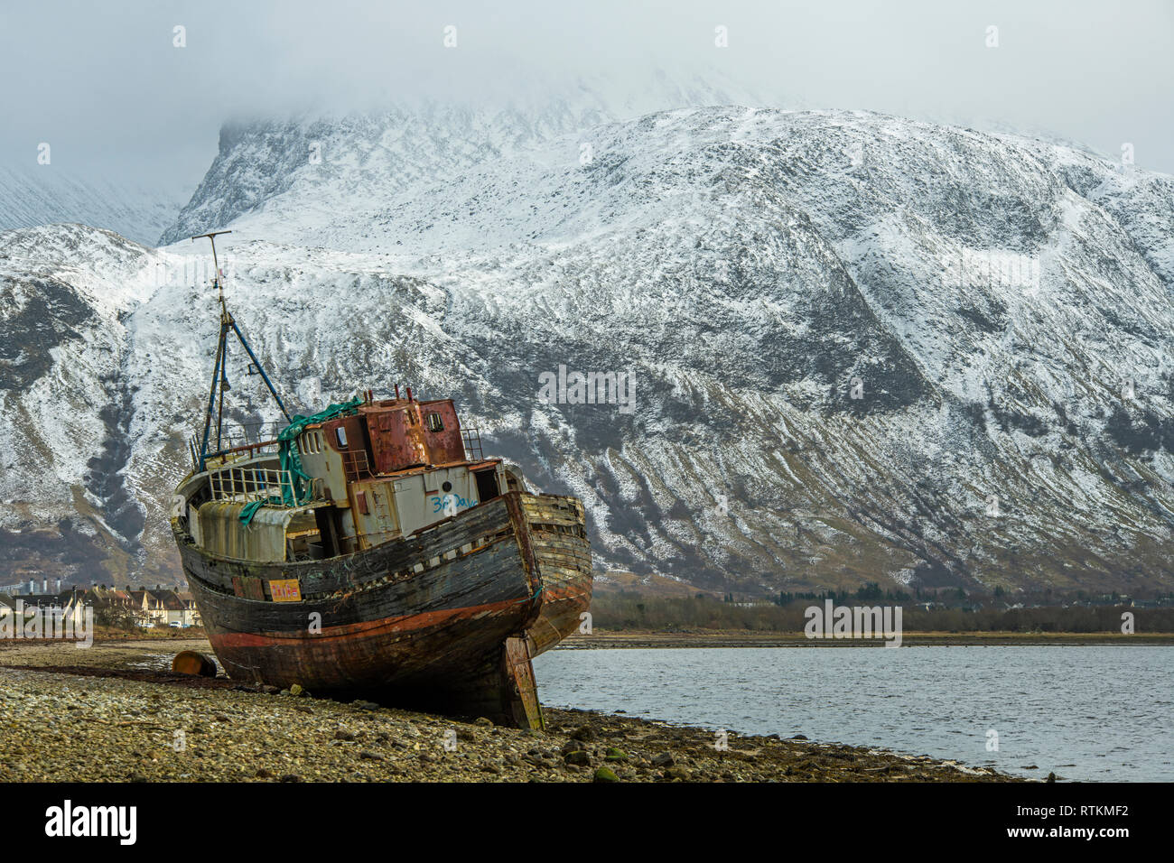 Corpach wreck winter hi-res stock photography and images - Alamy