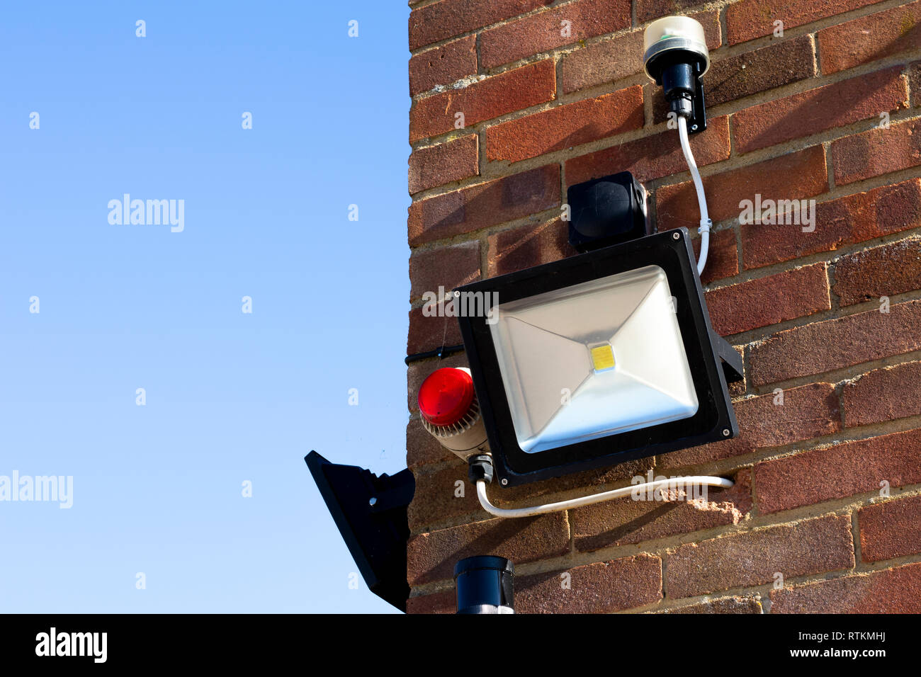 Automatic PIR, passive infrared sensor, LED floodlight providing ...