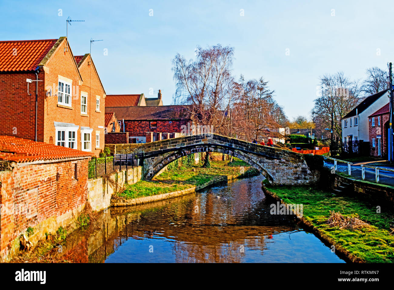 16thc Packhorse Bridge, Stokesley, North Yorkshire, England Stock Photo ...