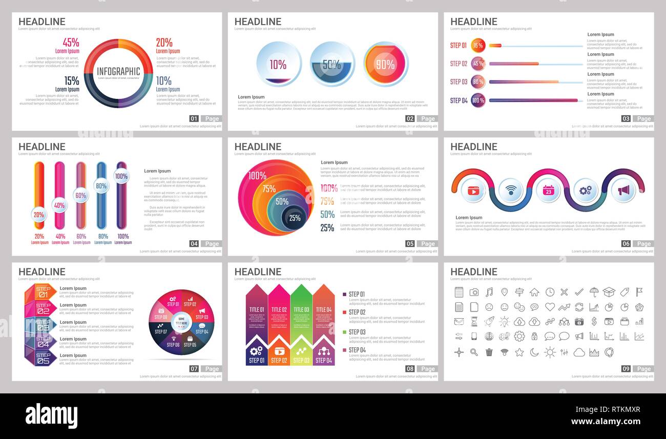 Modern Elements of infographics for presentations templates for banner ...