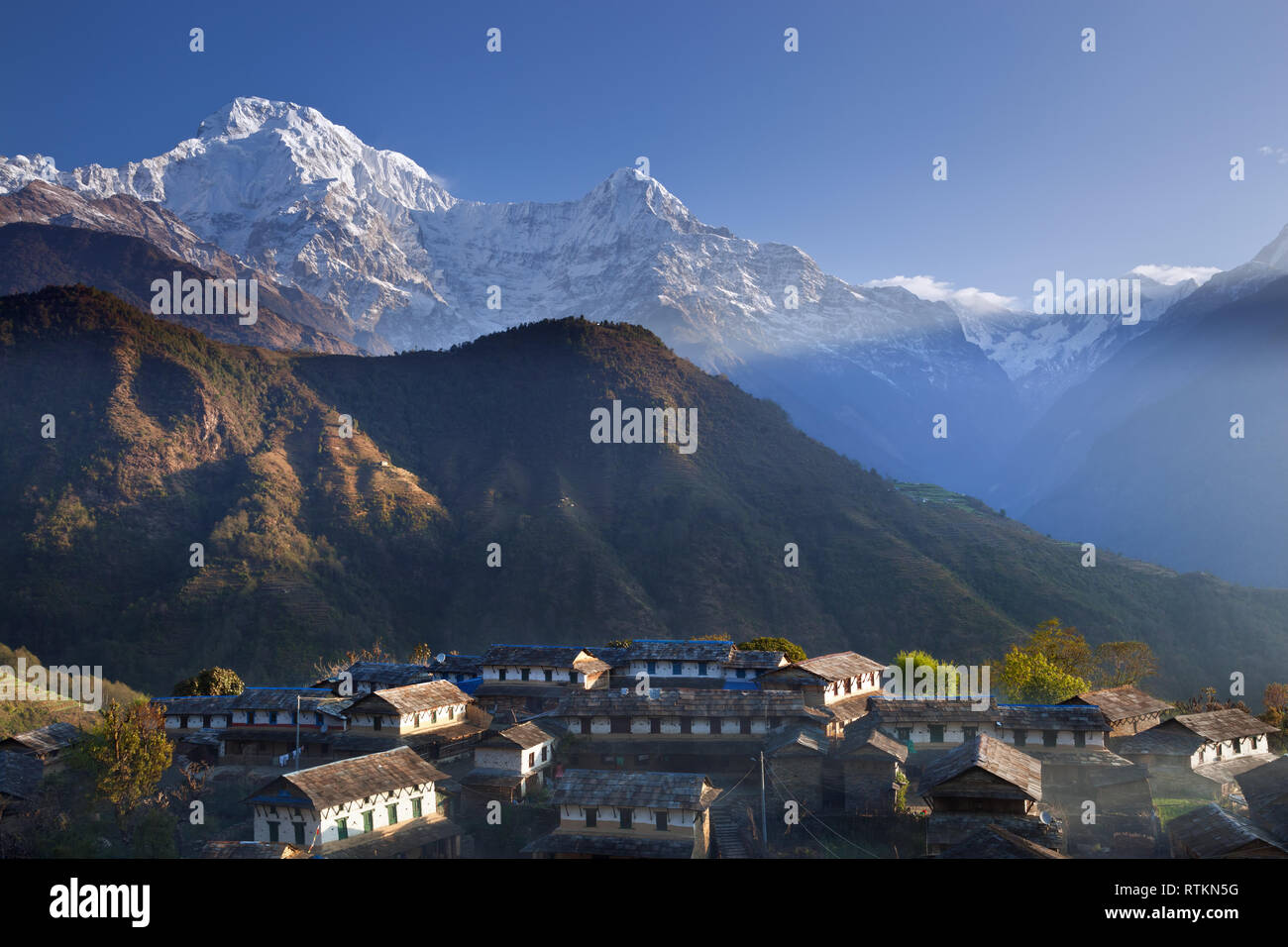 Ghandruk Village in the Annapurna region of Nepal Stock Photo - Alamy