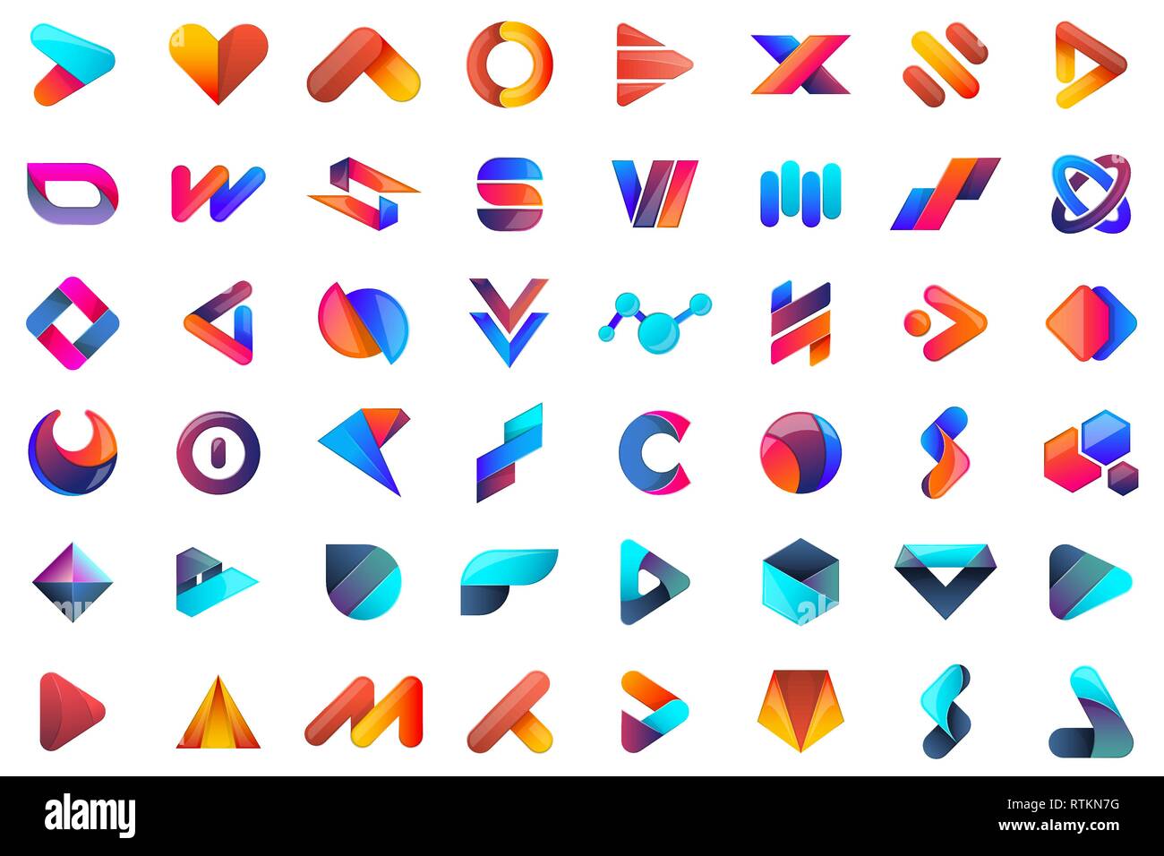 Modern Minimal Vector Logo for banner, poster, flyer Stock Vector Image & Art - Alamy