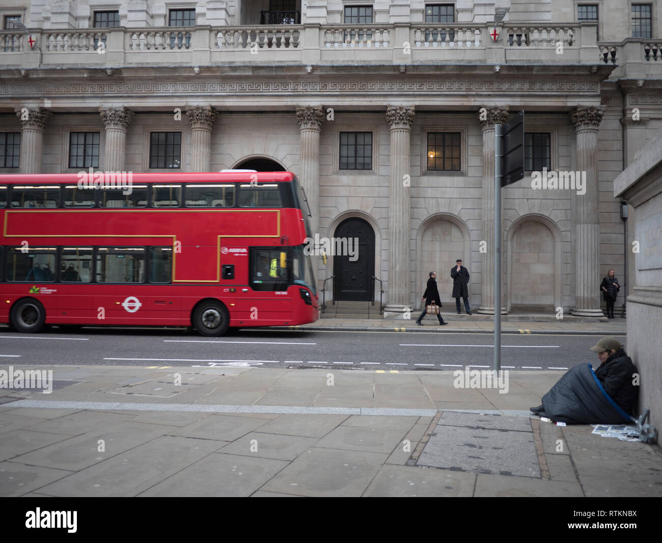 Rich poor divide inequality, Homeless beggar outside The Bank of ...
