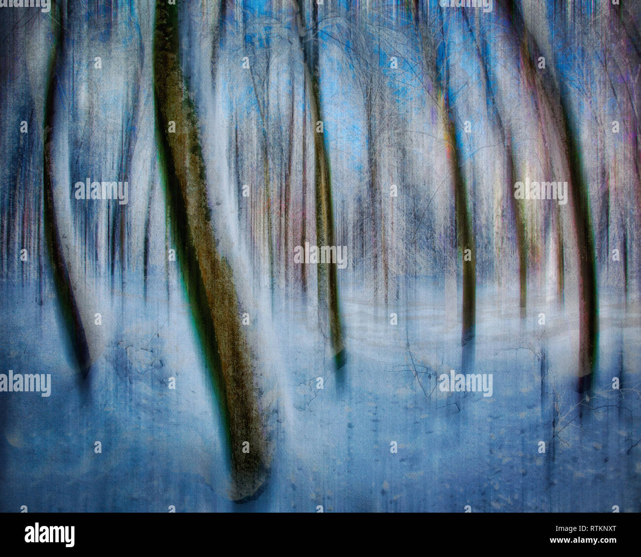 ABSTRACT ART: Winter Wonderland Stock Photo - Alamy