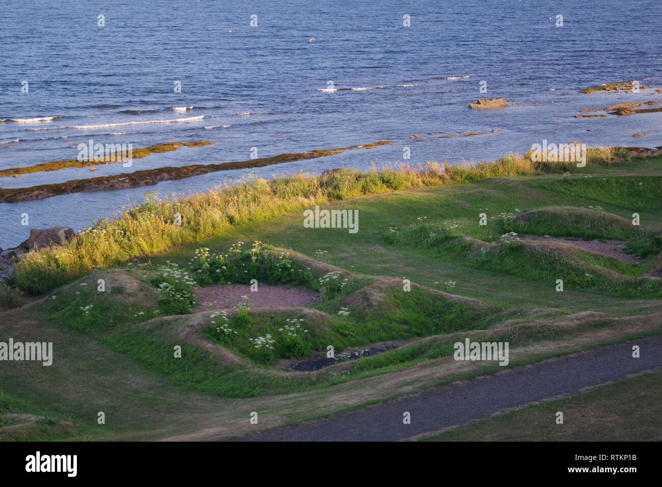 St Monans Salt Pans, Overgrown Historic Relic. Fife, Scotland, UK Stock ...