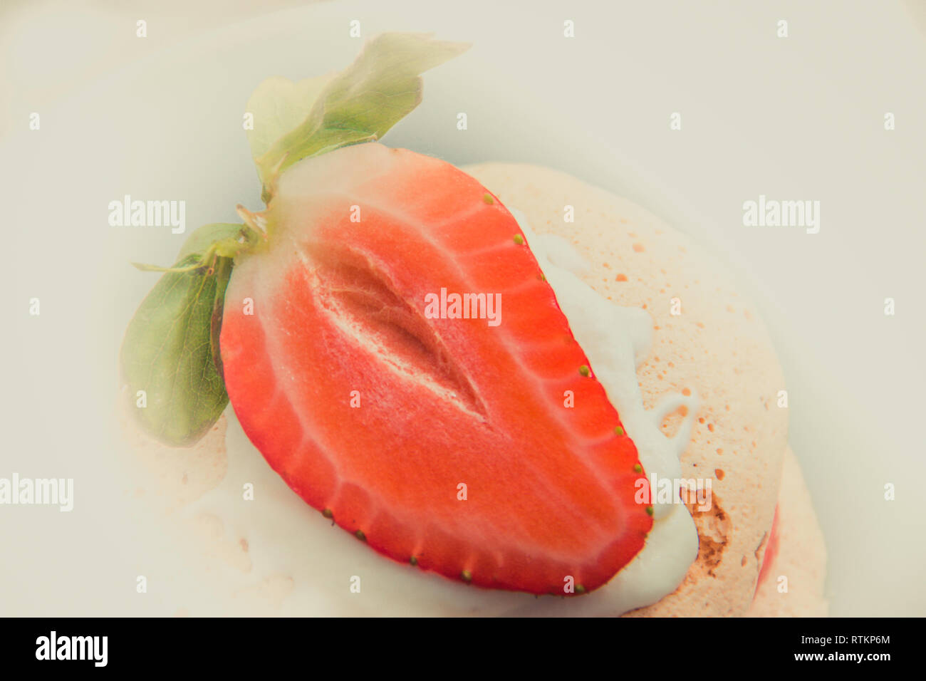 Strawberry meringue cake - BIPHOTO STUDIO, Budapest Hungary Stock Photo ...