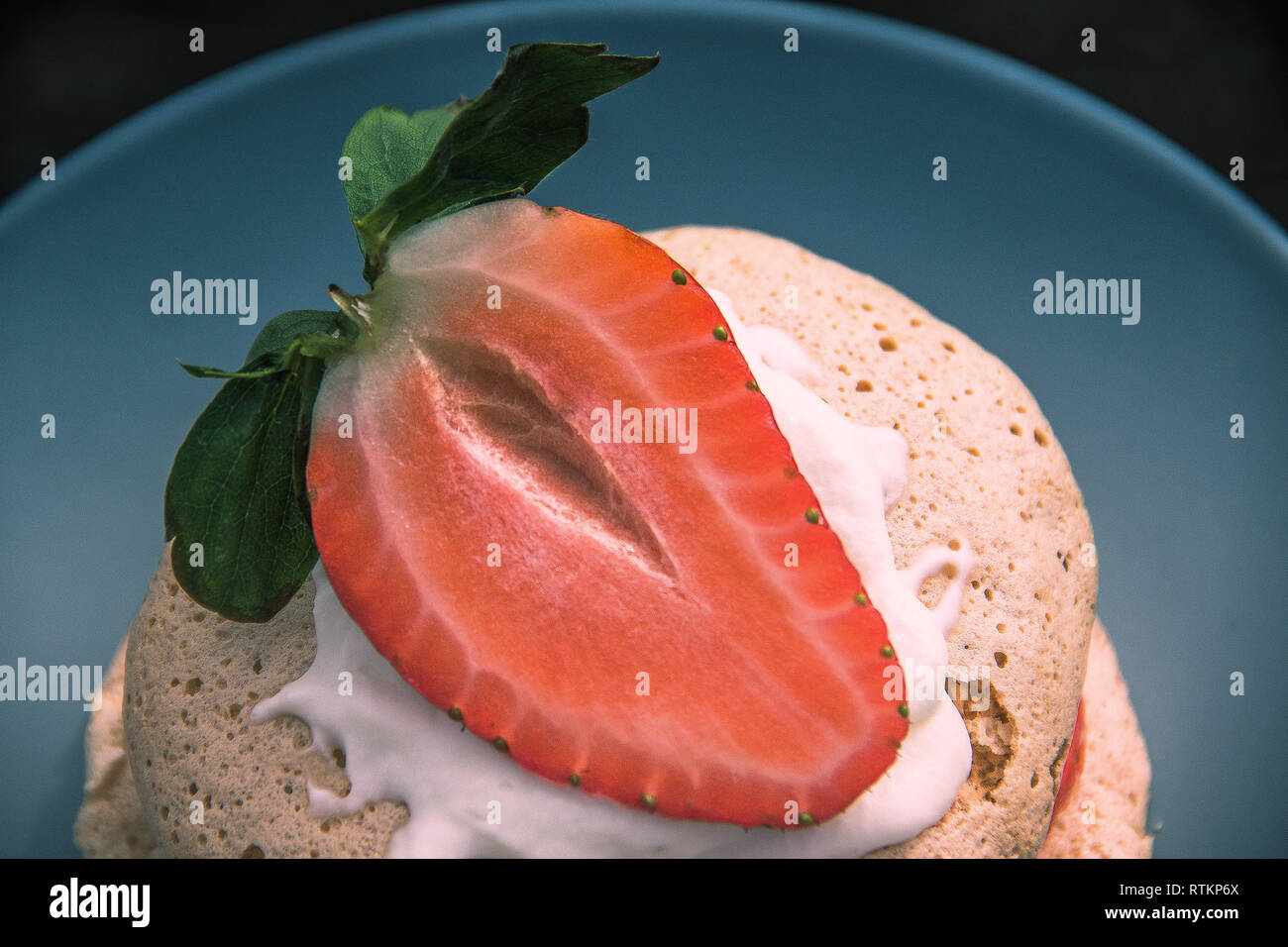 Strawberry meringue cake - BIPHOTO STUDIO, Budapest Hungary Stock Photo ...