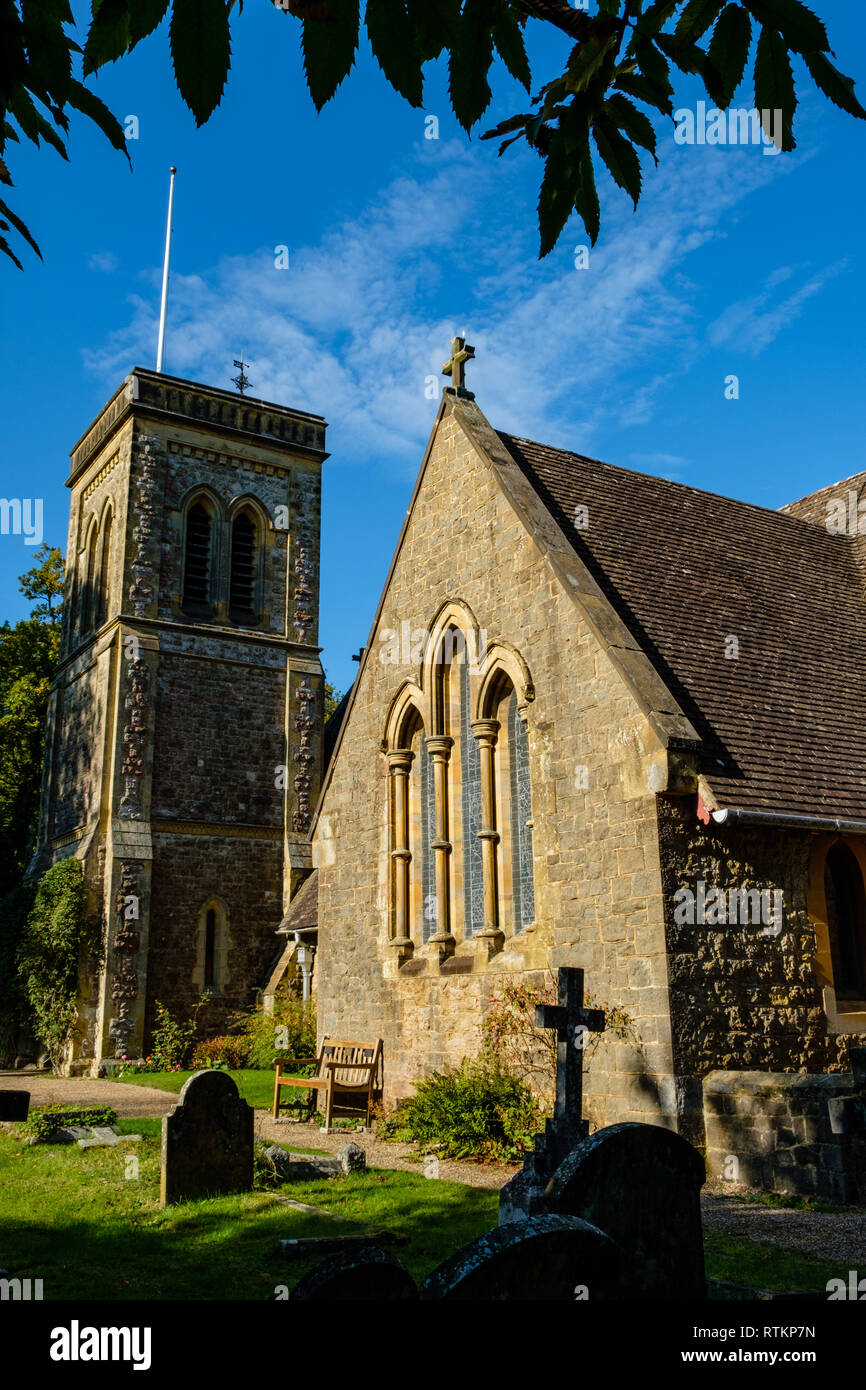 St Lawrence Parish Church, Church Road, Stone Street, Seal, Kent Stock ...