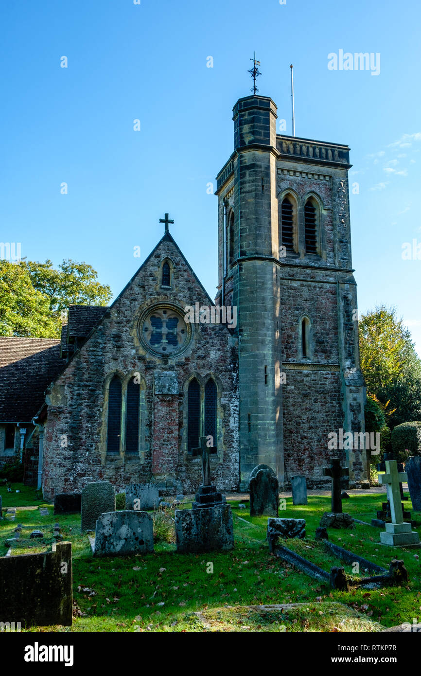 St Lawrence Parish Church, Church Road, Stone Street, Seal, Kent Stock ...