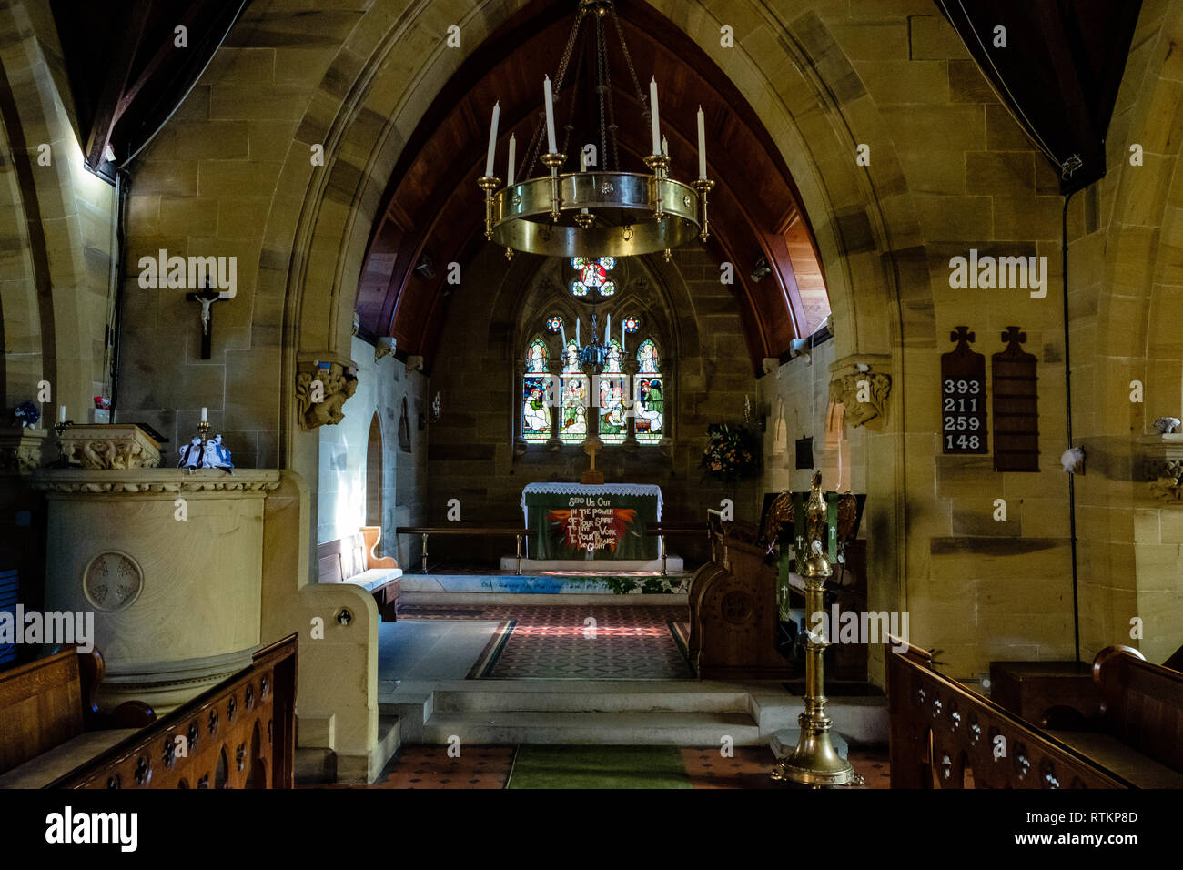 St Lawrence Parish Church, Church Road, Stone Street, Seal, Kent Stock ...