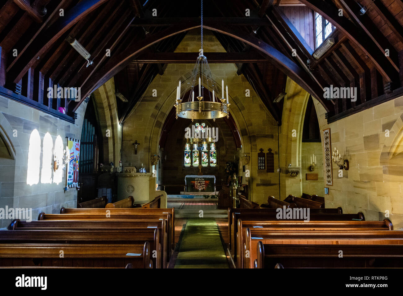 St Lawrence Parish Church, Church Road, Stone Street, Seal, Kent Stock ...