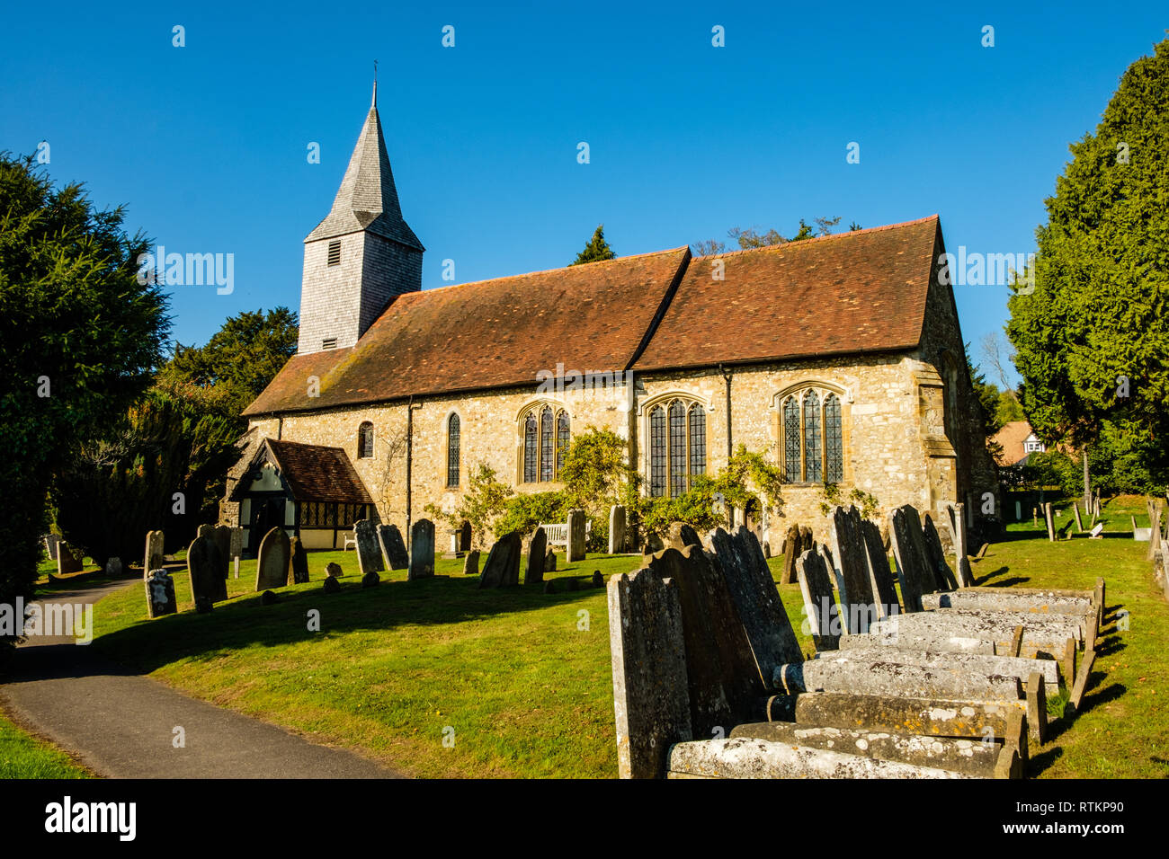 St Mary the Virgin Church, High Street, Kemsing, Kent Stock Photo - Alamy