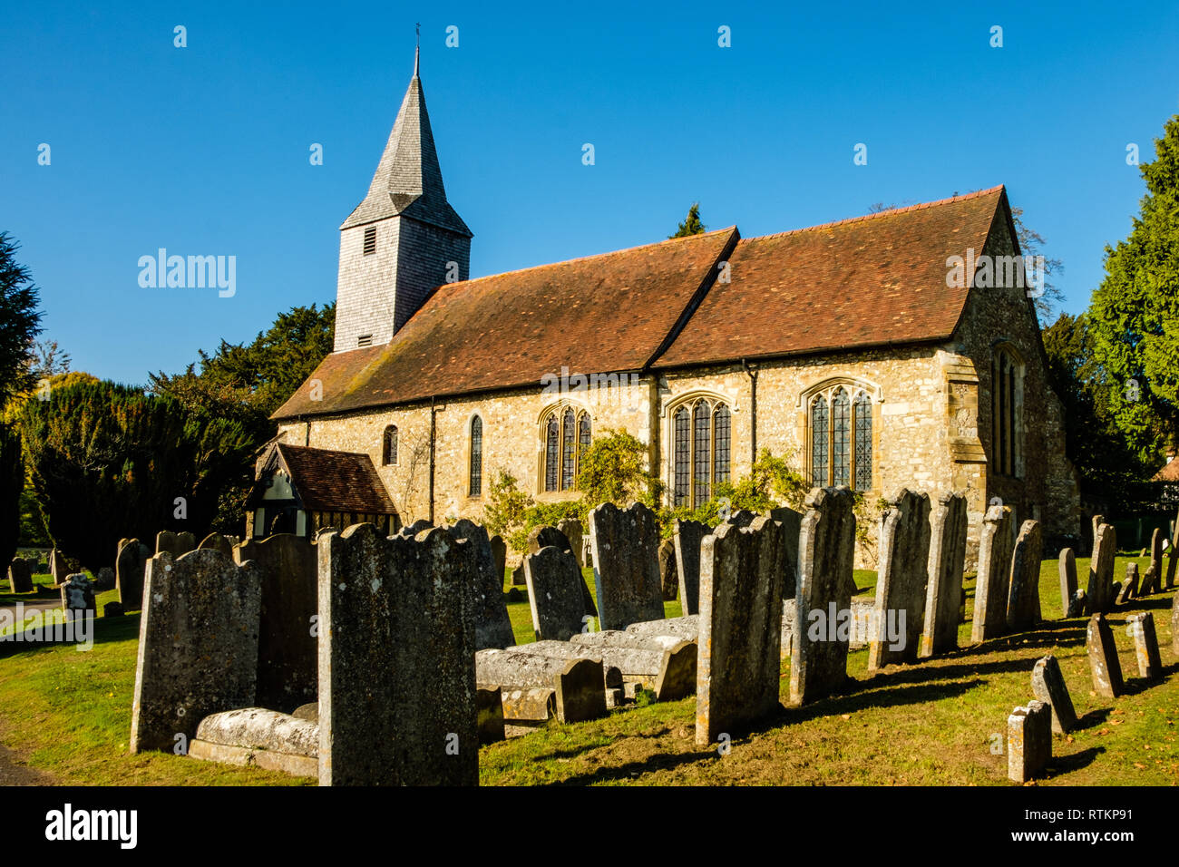 St Mary the Virgin Church, High Street, Kemsing, Kent Stock Photo - Alamy