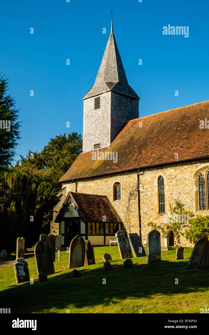 St Mary the Virgin Church, High Street, Kemsing, Kent Stock Photo - Alamy