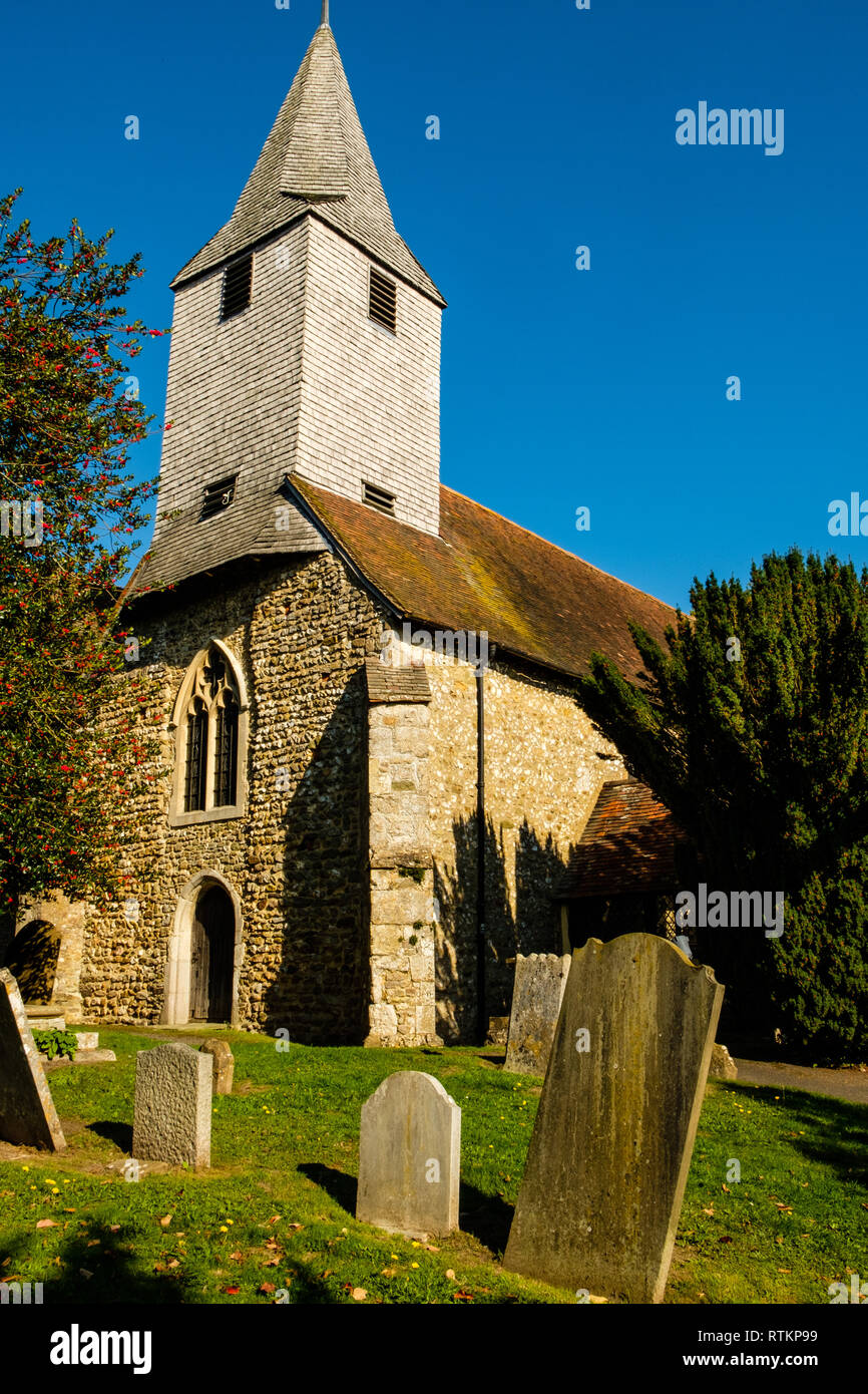 St Mary the Virgin Church, High Street, Kemsing, Kent Stock Photo - Alamy