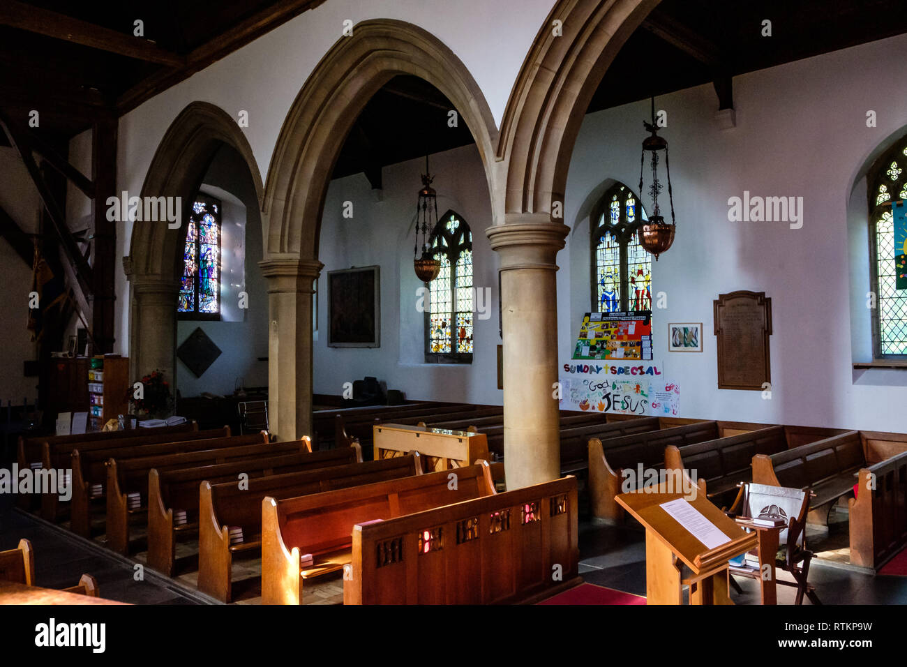 St Mary the Virgin Church, High Street, Kemsing, Kent Stock Photo - Alamy