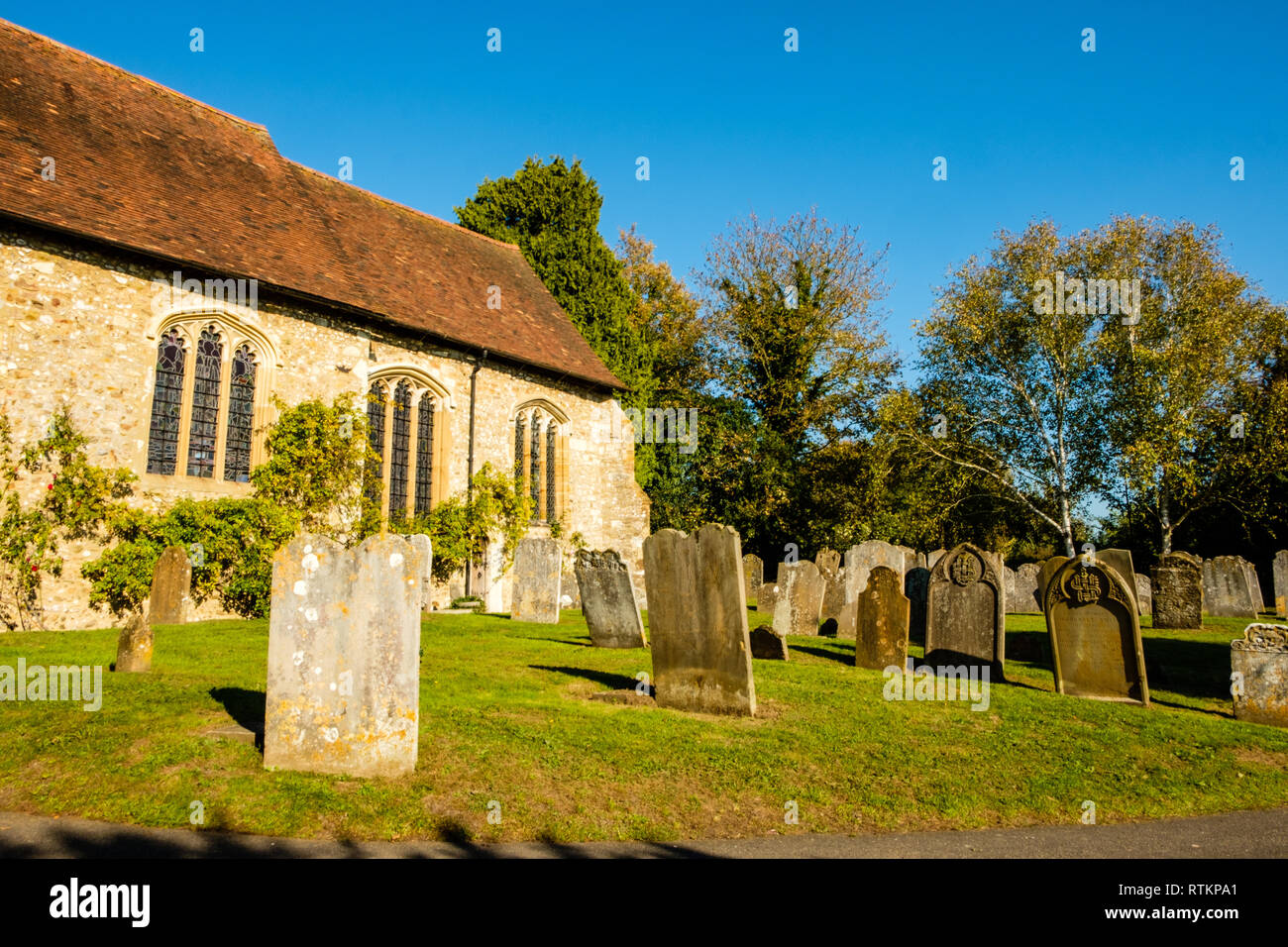 St Mary the Virgin Church, High Street, Kemsing, Kent Stock Photo - Alamy