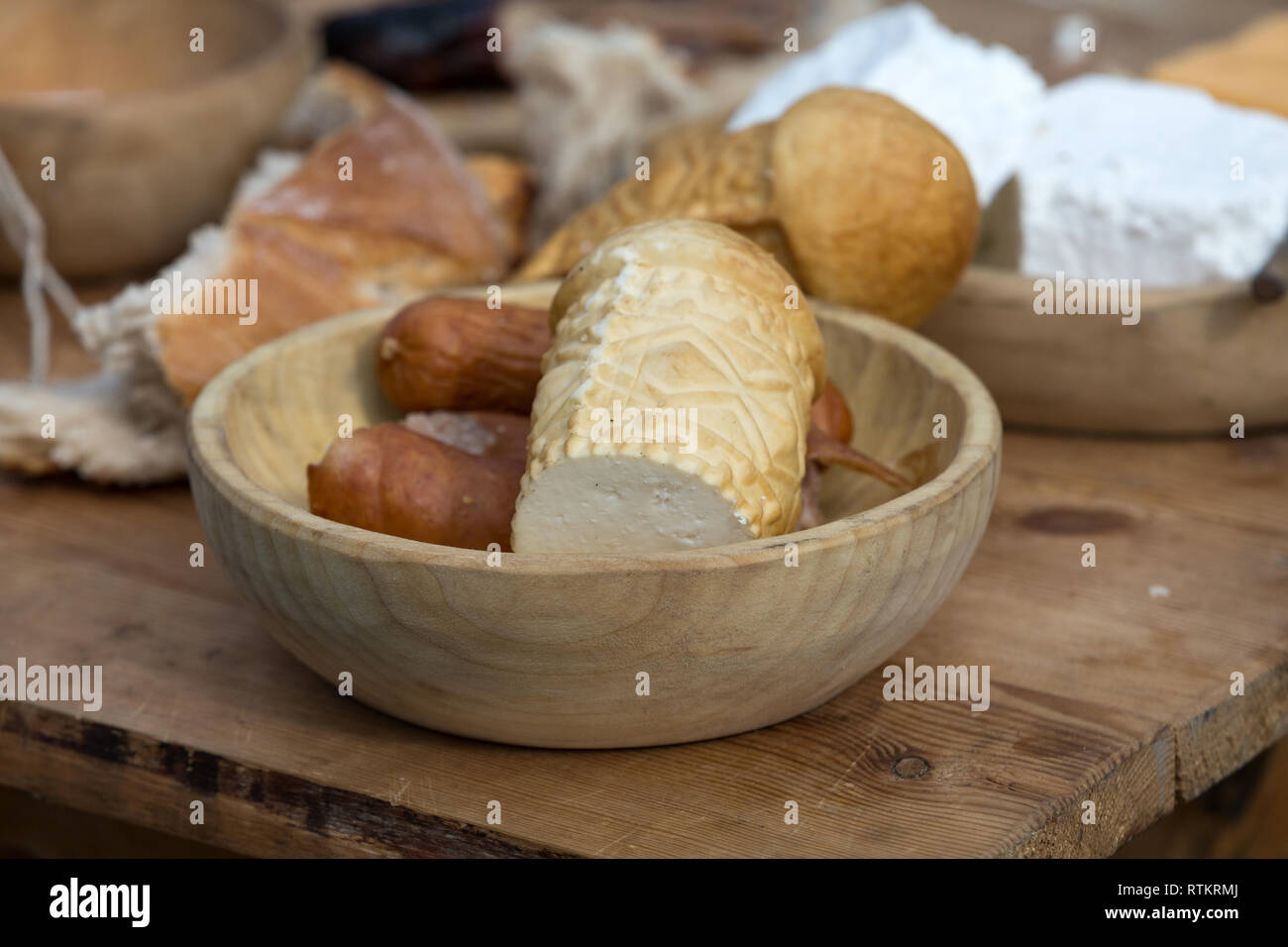Oscypek - traditional polish smoked sheep cheese Stock Photo - Alamy