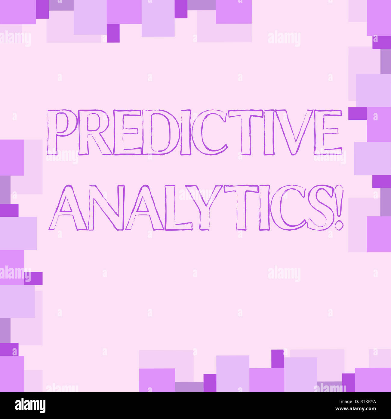 Handwriting text writing Predictive Analytics. Concept meaning Method ...