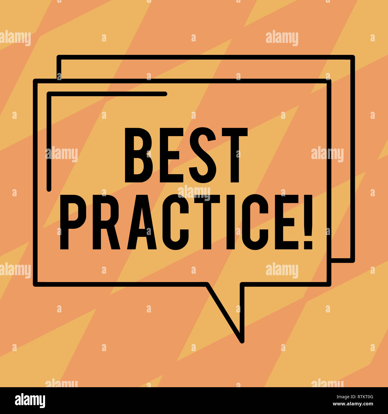 Text sign showing Best Practice. Conceptual photo Better Strategies ...