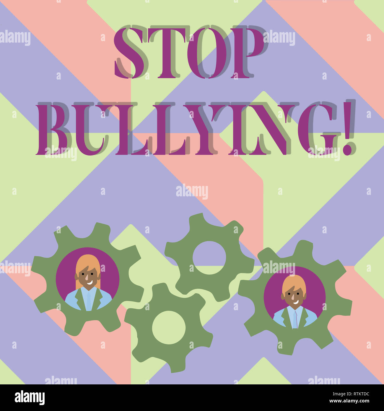 Handwriting text writing Stop Bullying. Concept meaning Do not continue ...