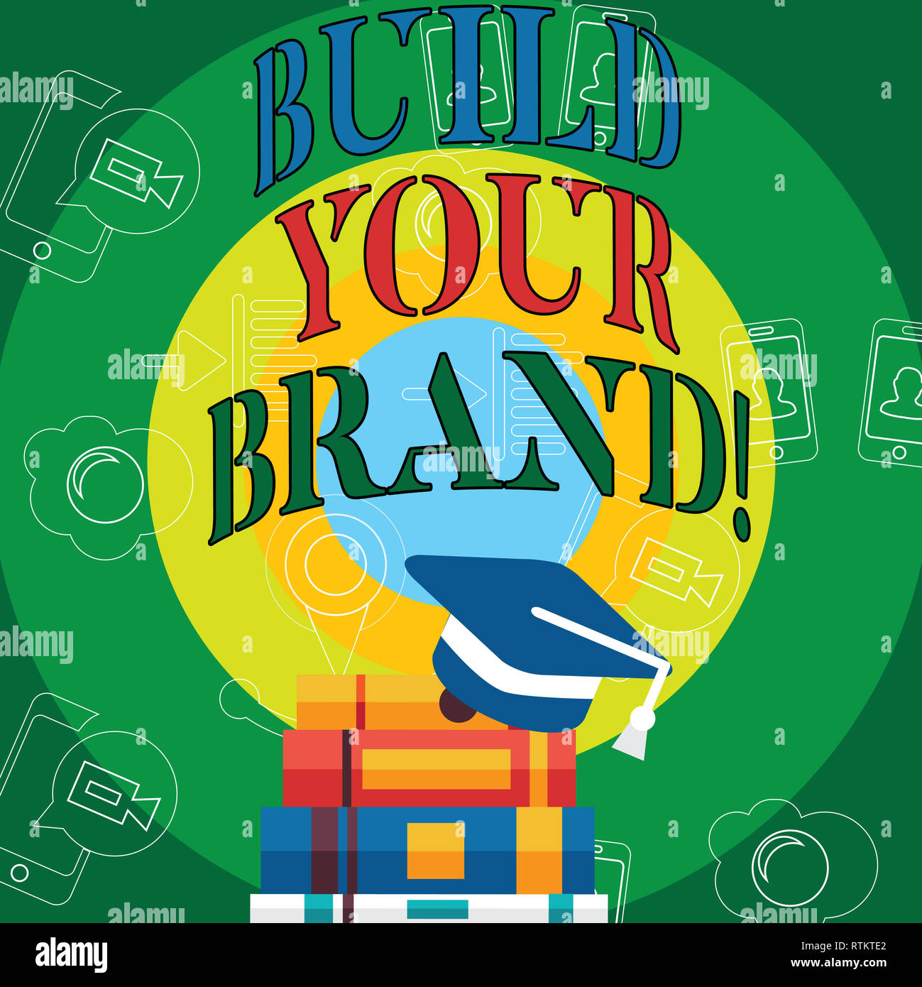 Conceptual hand writing showing Build Your Brand. Business photo text ...