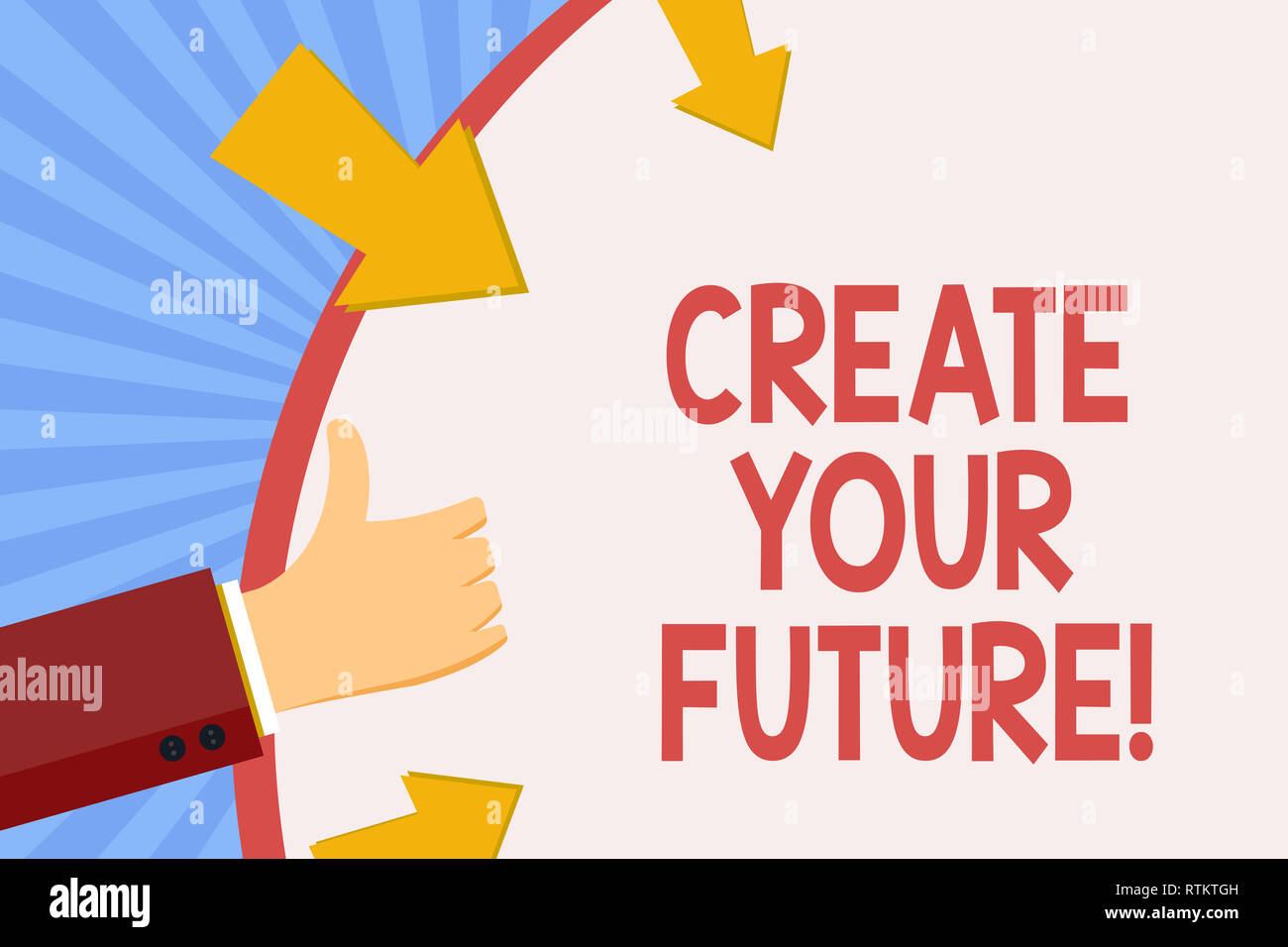 Writing note showing Create Your Future. Business photo showcasing ...