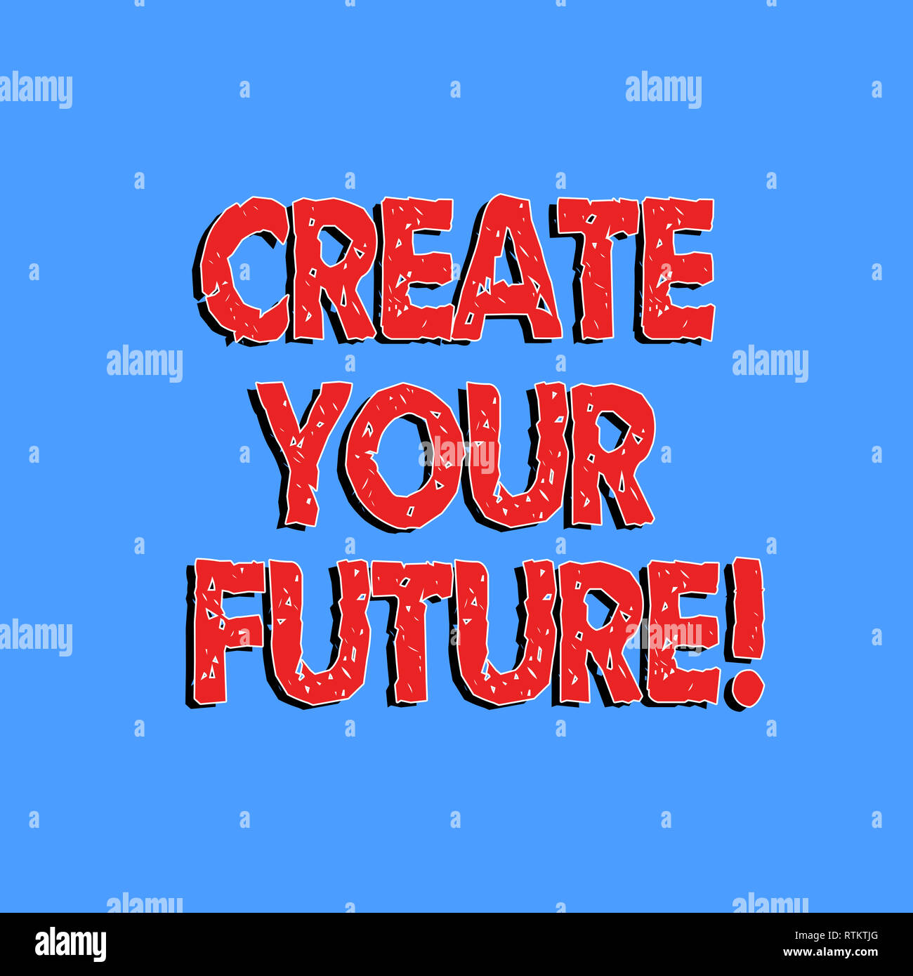 Text sign showing Create Your Future. Conceptual photo career goals ...