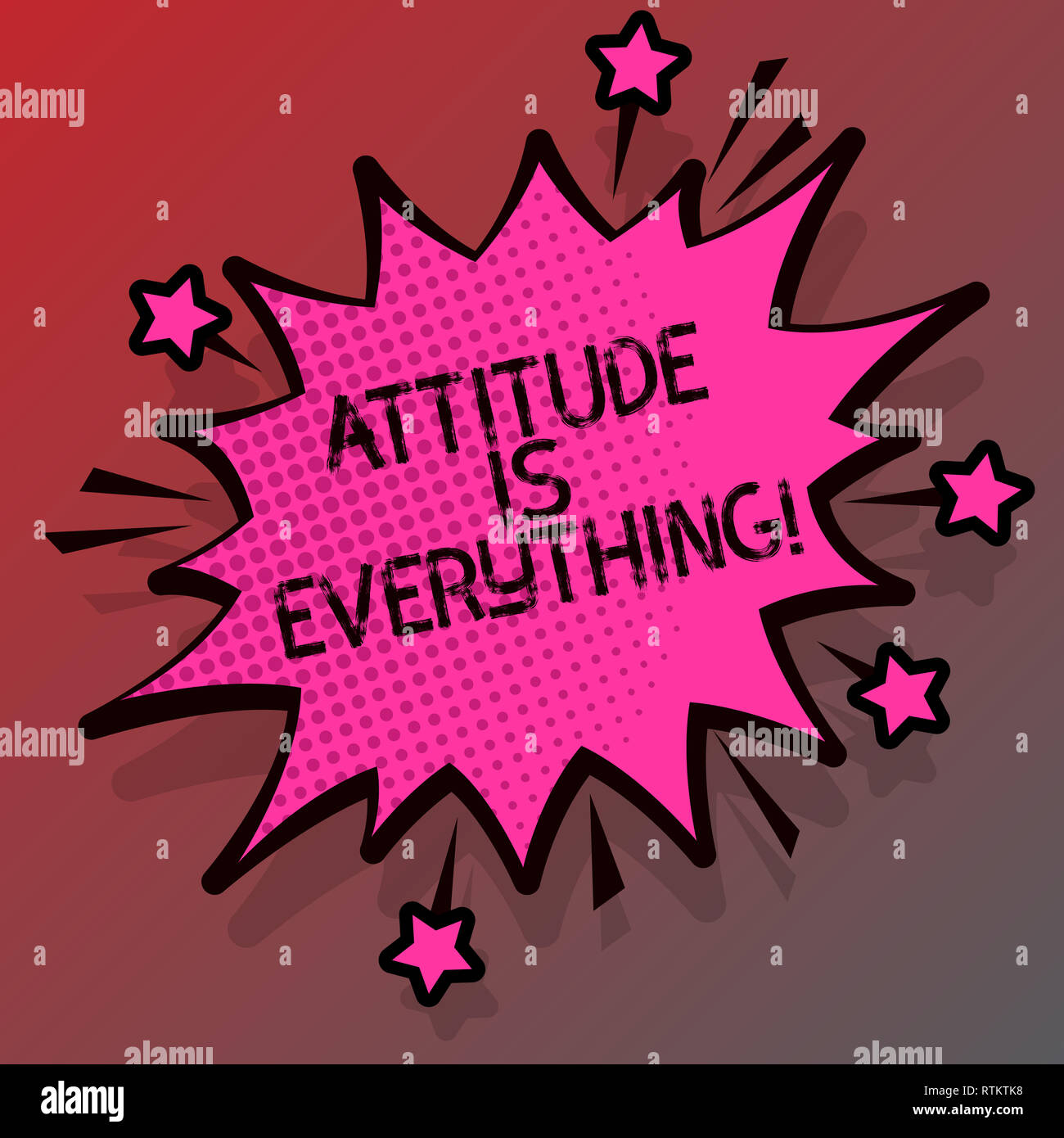 Conceptual hand writing showing Attitude Is Everything. Business photo ...