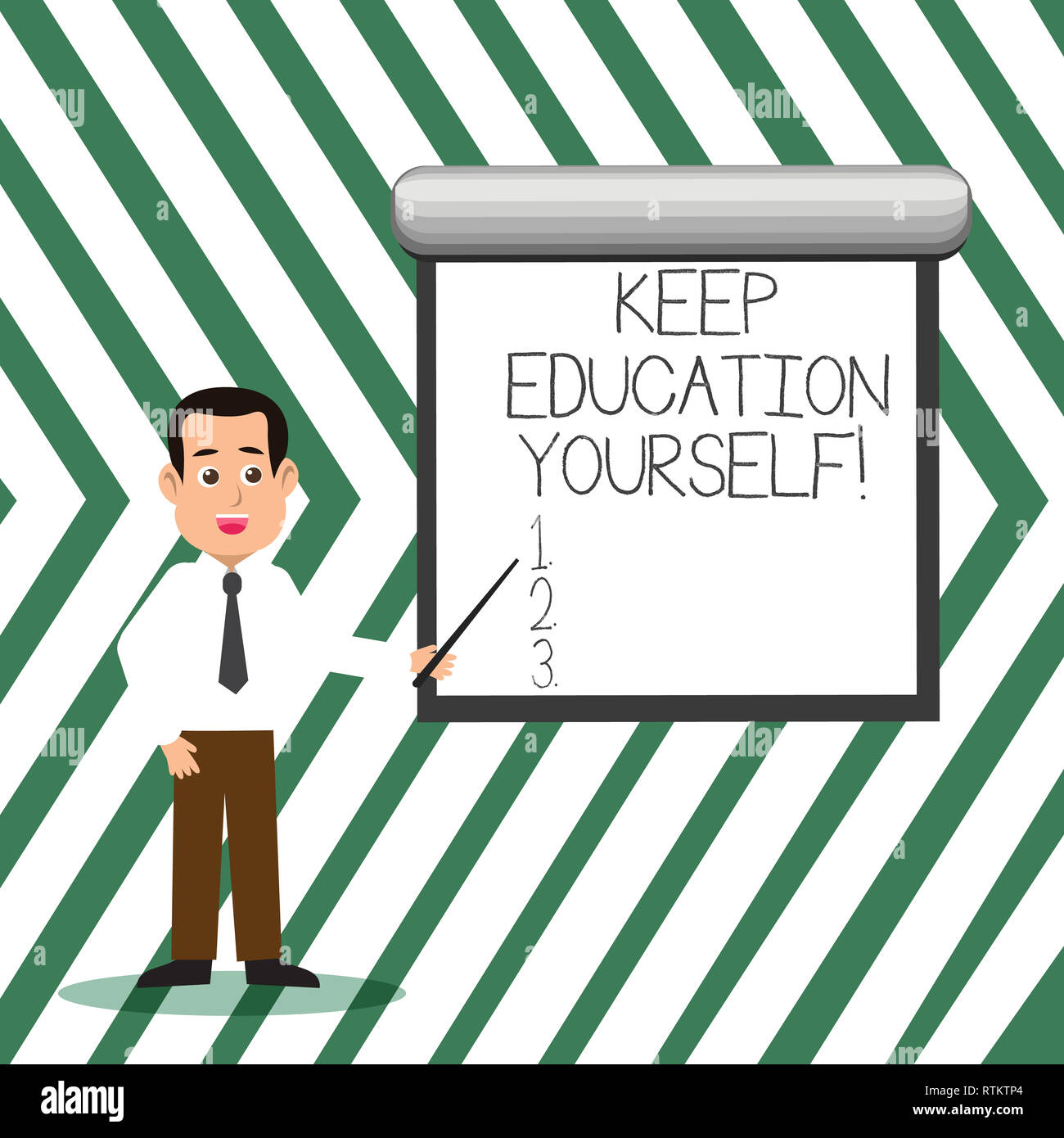 Word writing text Keep Education Yourself. Business concept for never ...