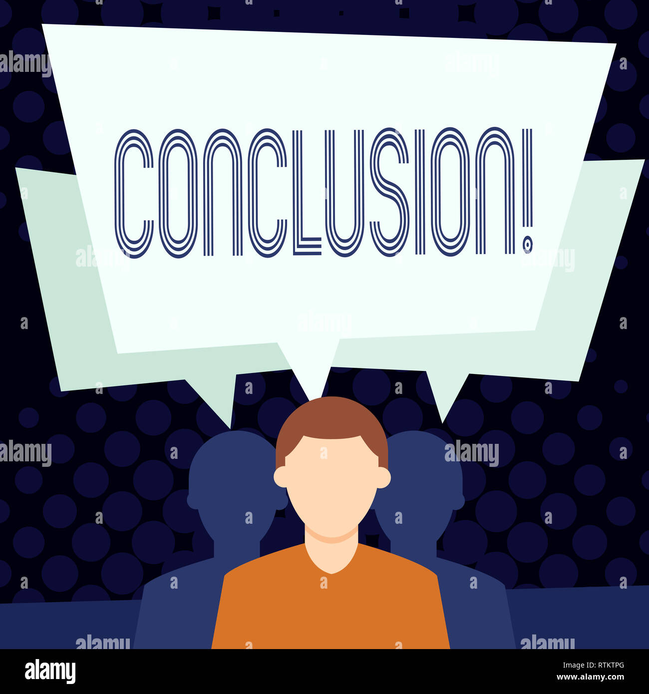 Text sign showing Conclusion. Conceptual photo Ending a storey with ...