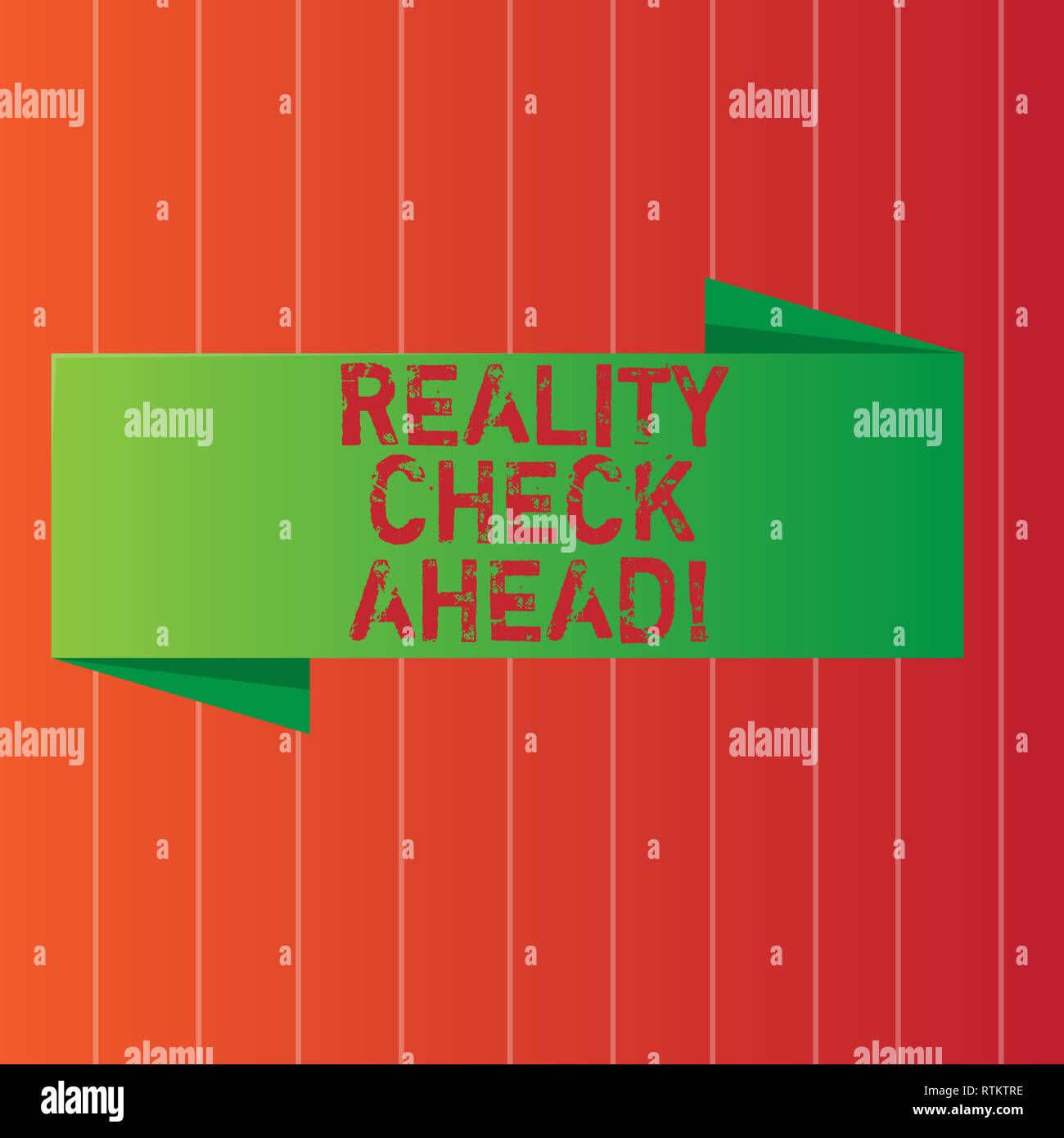 Writing note showing Reality Check Ahead. Business photo showcasing ...