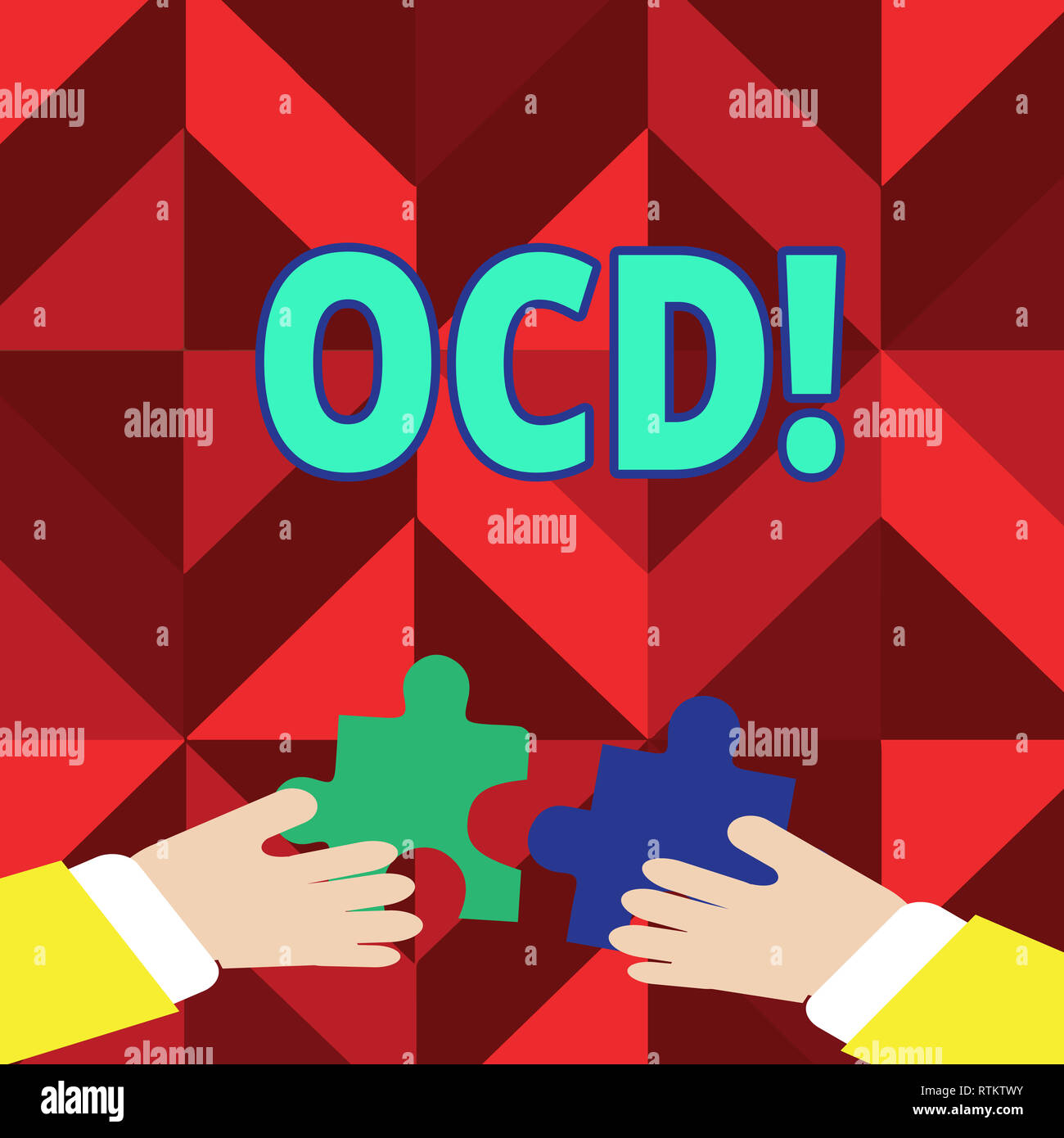 Text sign showing Ocd. Conceptual photo Obsessive Compulsive Disorder ...