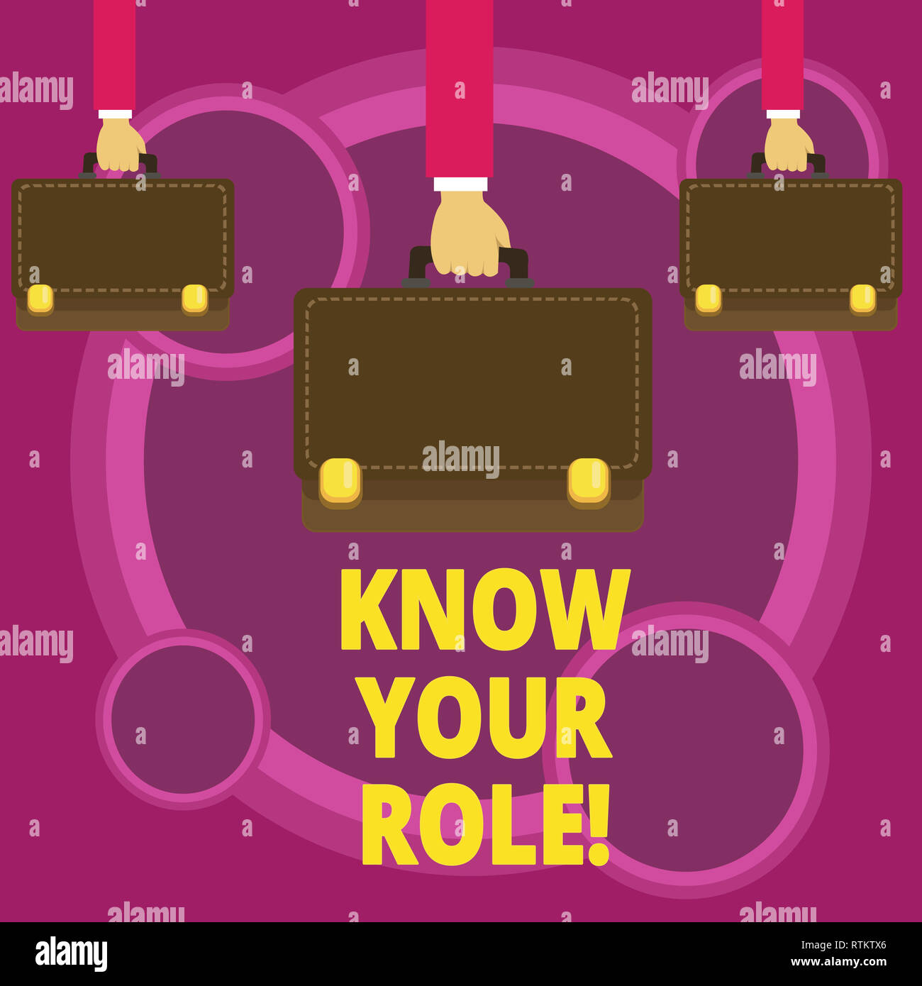 Word writing text Know Your Role. Business concept for define position ...