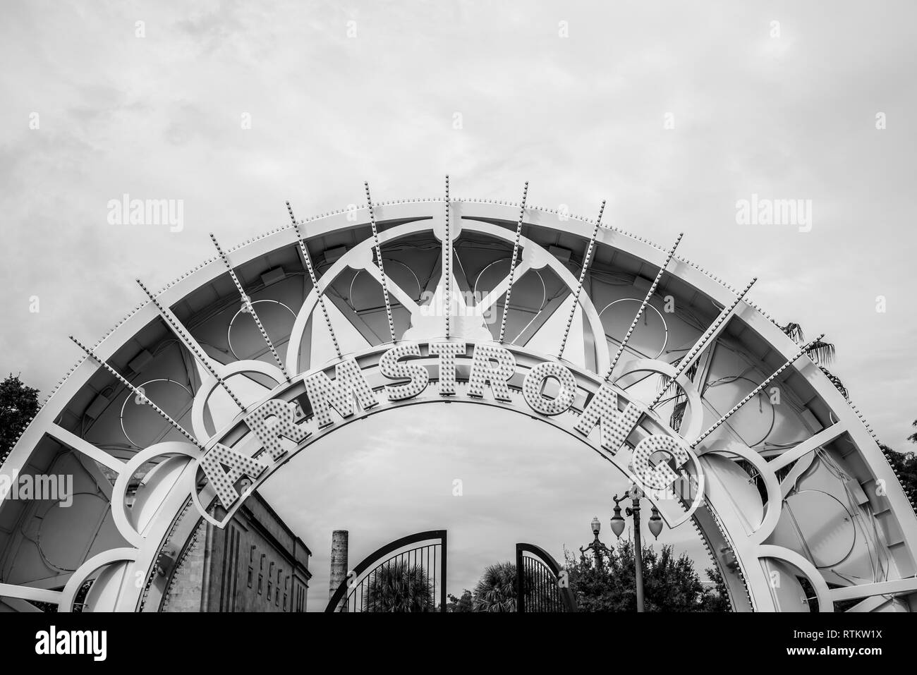 Louis Armstrong park located in the Treme neighborhood in New Orleans ...