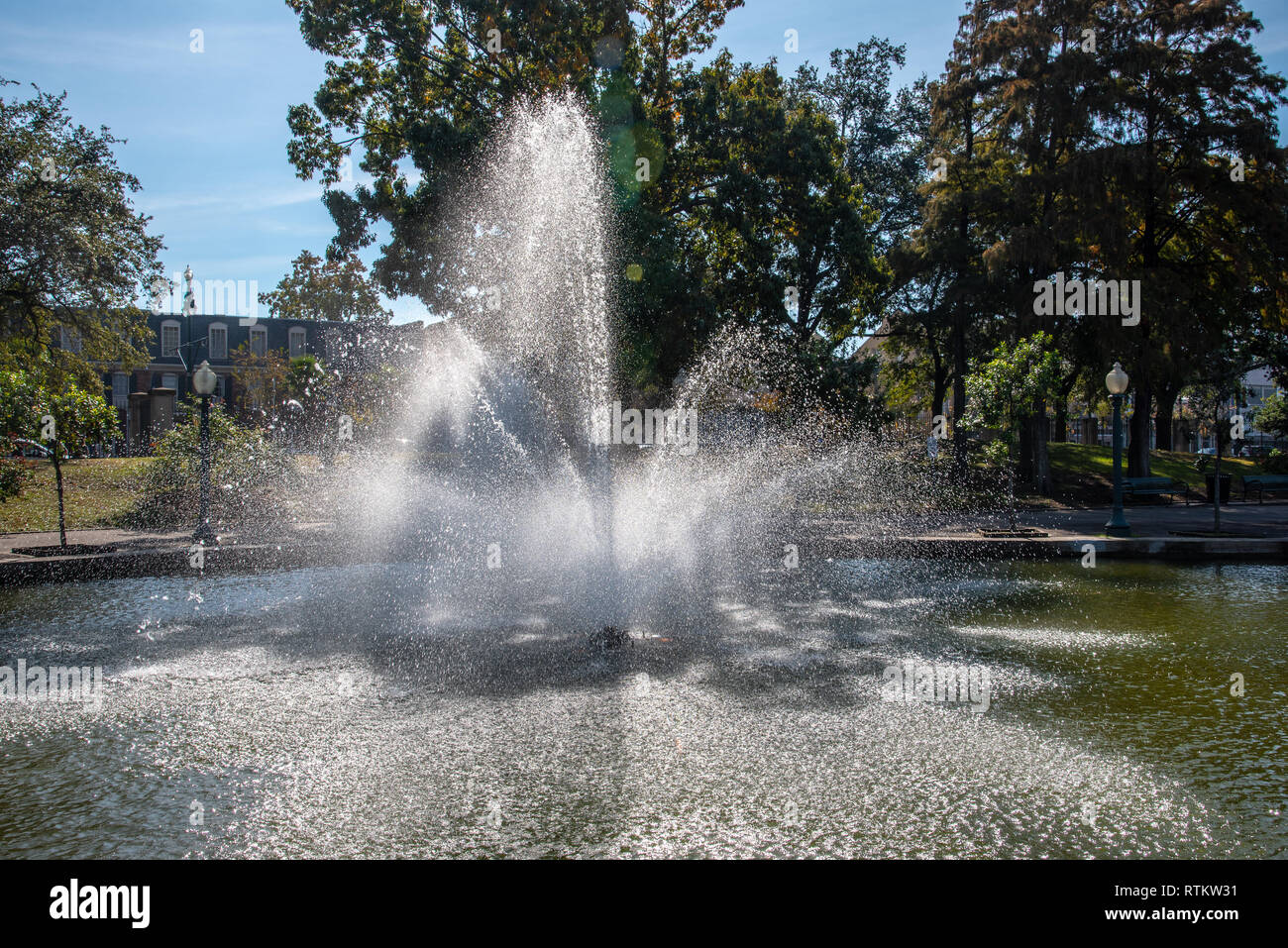 Louis Armstrong park located in the Treme neighborhood in New Orleans ...