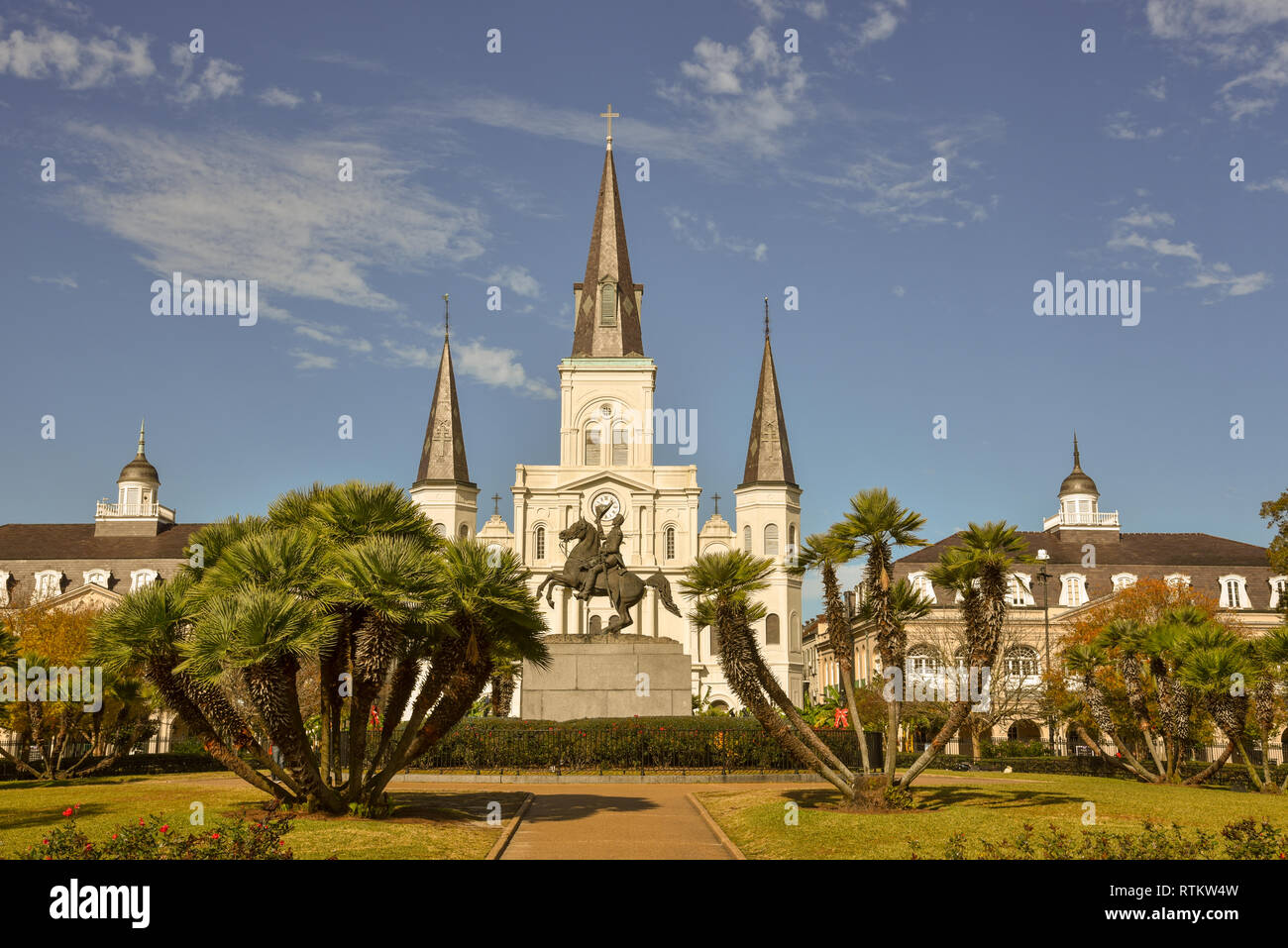 Jackson Square in New Orleans (USA) is National Historic Landmark since ...