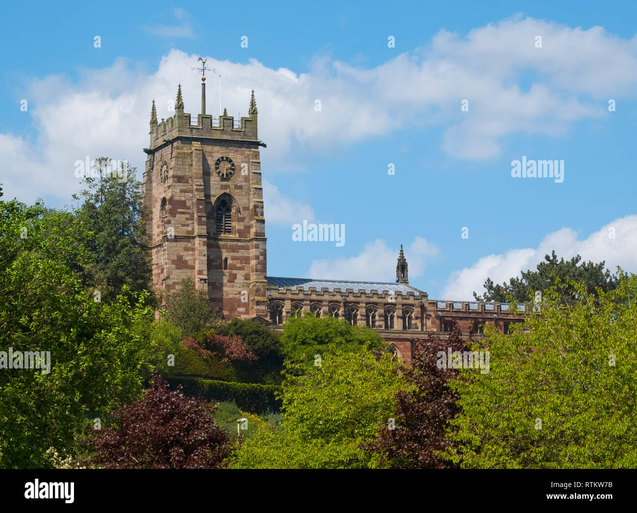 St Mary's Church, Market Drayton, Shropshire Stock Photo - Alamy