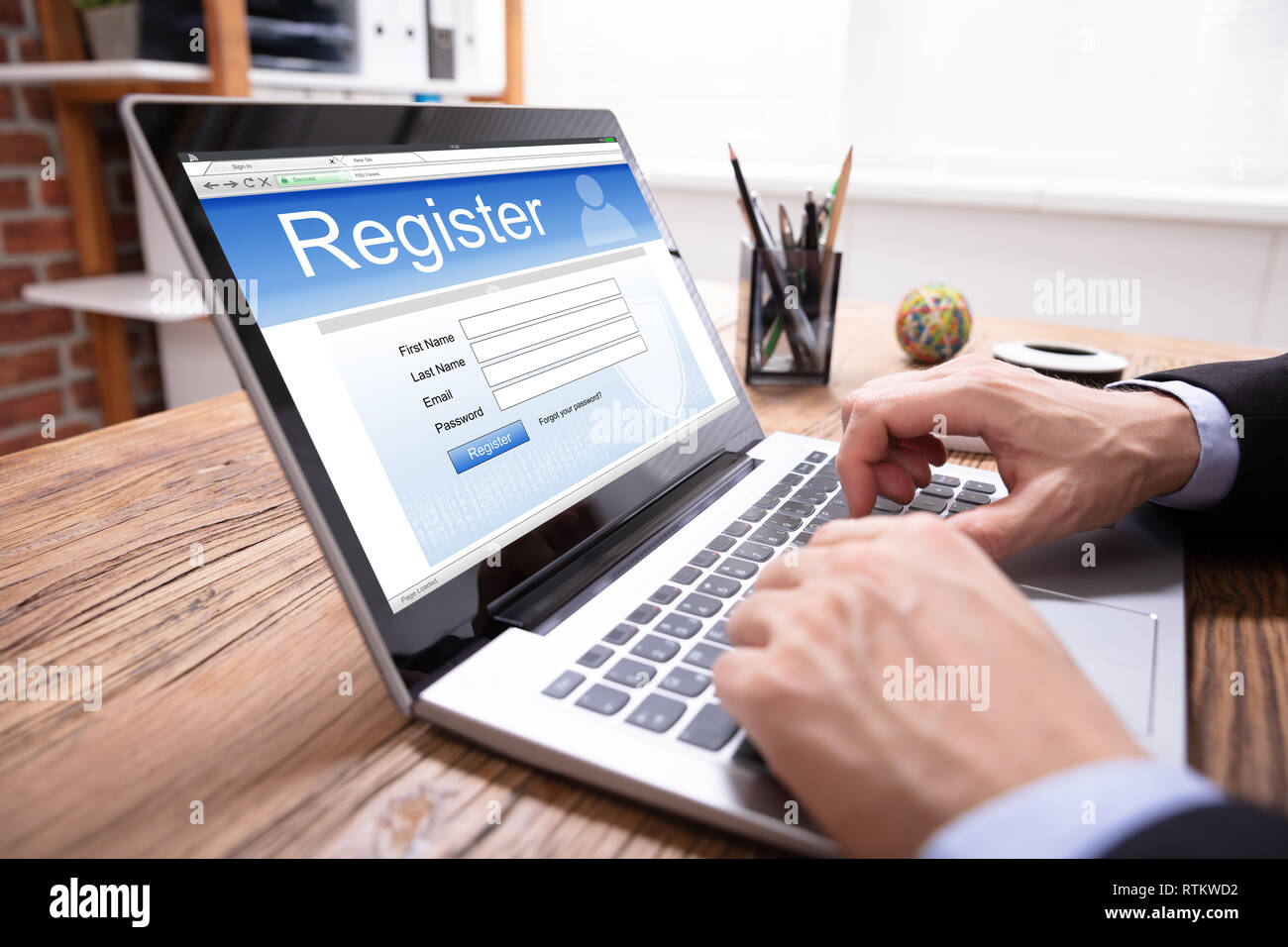 Application Concept On Laptop Screen Stock Photos & Application Concept ...