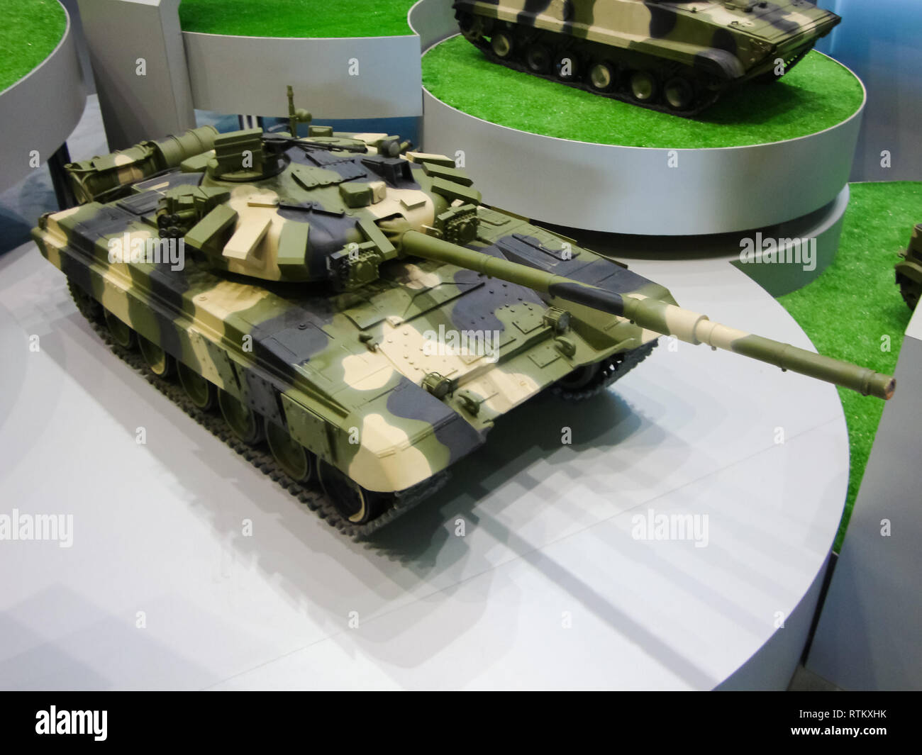 Kubinka, Russia - June 12, 2011: Exhibition of military equipment ...