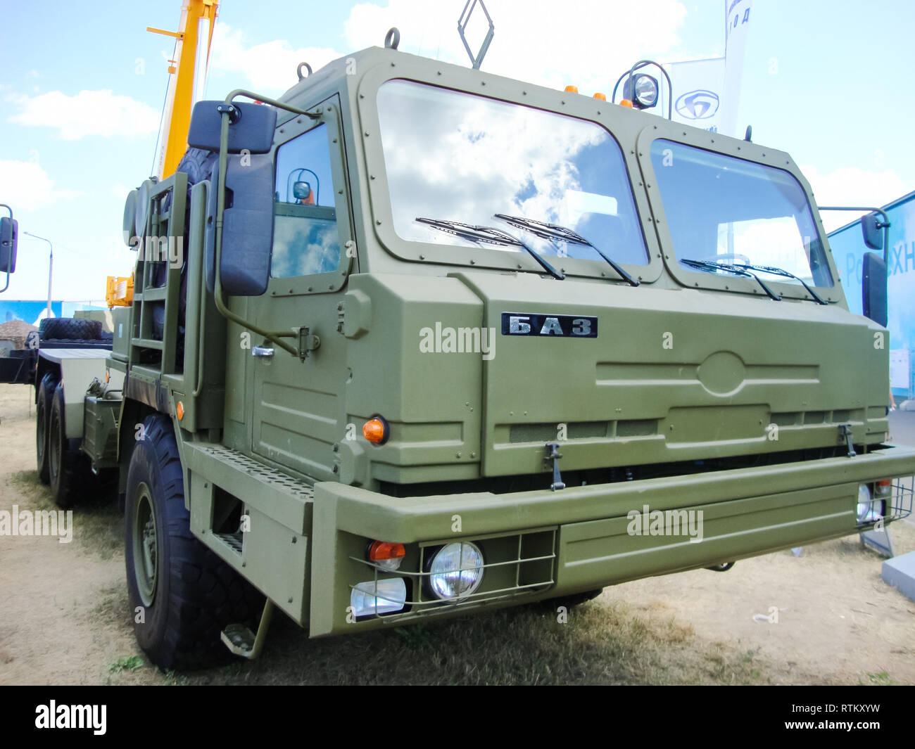 Kubinka, Russia - June 12, 2011: Exhibition of military equipment ...