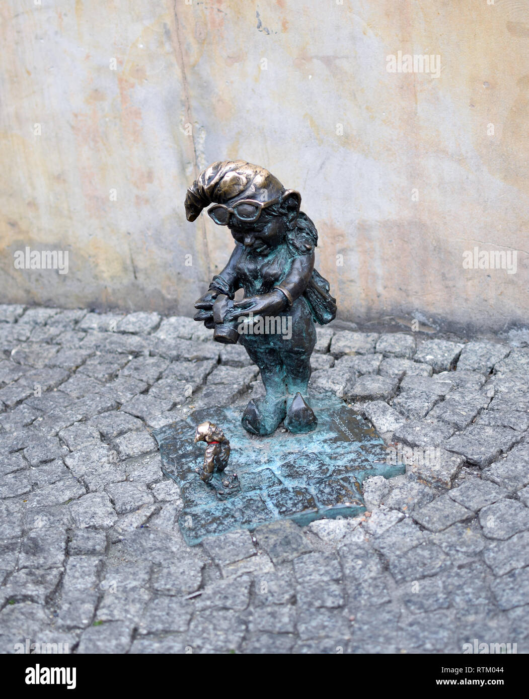 Poland, Wroclaw - April 2018: Wroclaw Dwarfs - Female dwarf ...
