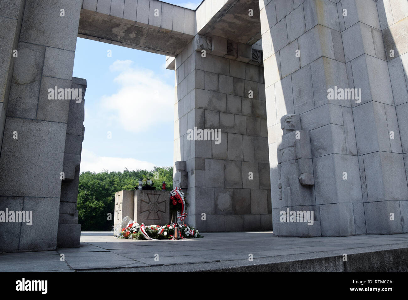 Poland, Wroclaw - May 2018: Monument to the Silesian Uprising ...