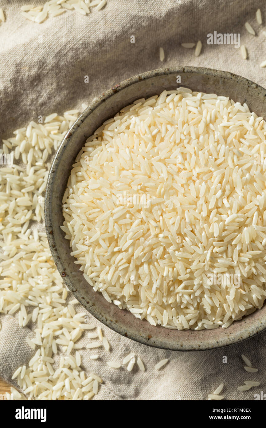 Dry Raw Organic White Rice Ready to Cook Stock Photo - Alamy