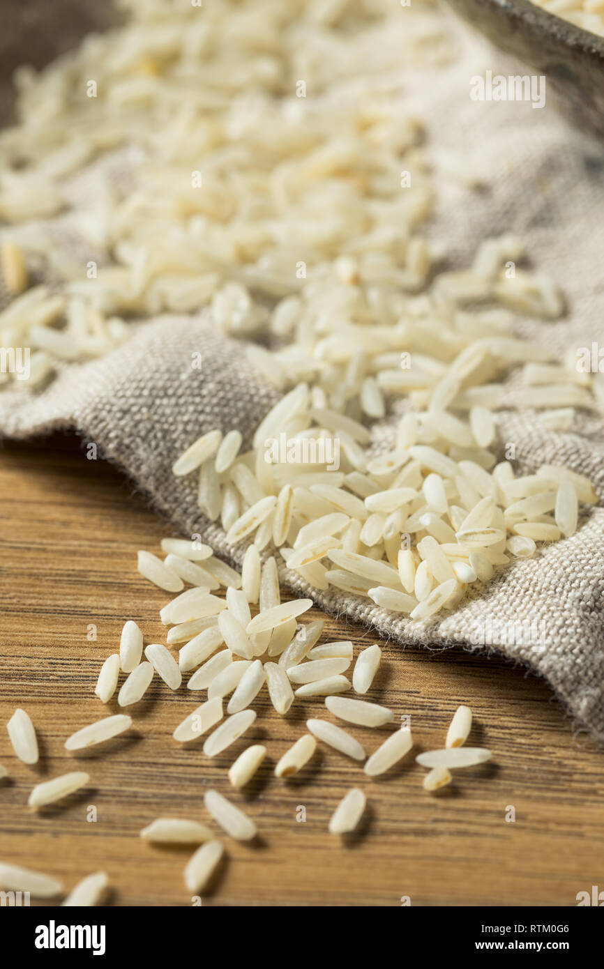 Dry Raw Organic White Rice Ready to Cook Stock Photo - Alamy