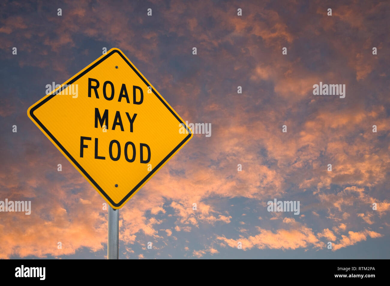 ROAD MAY FLOOD Stock Photo - Alamy